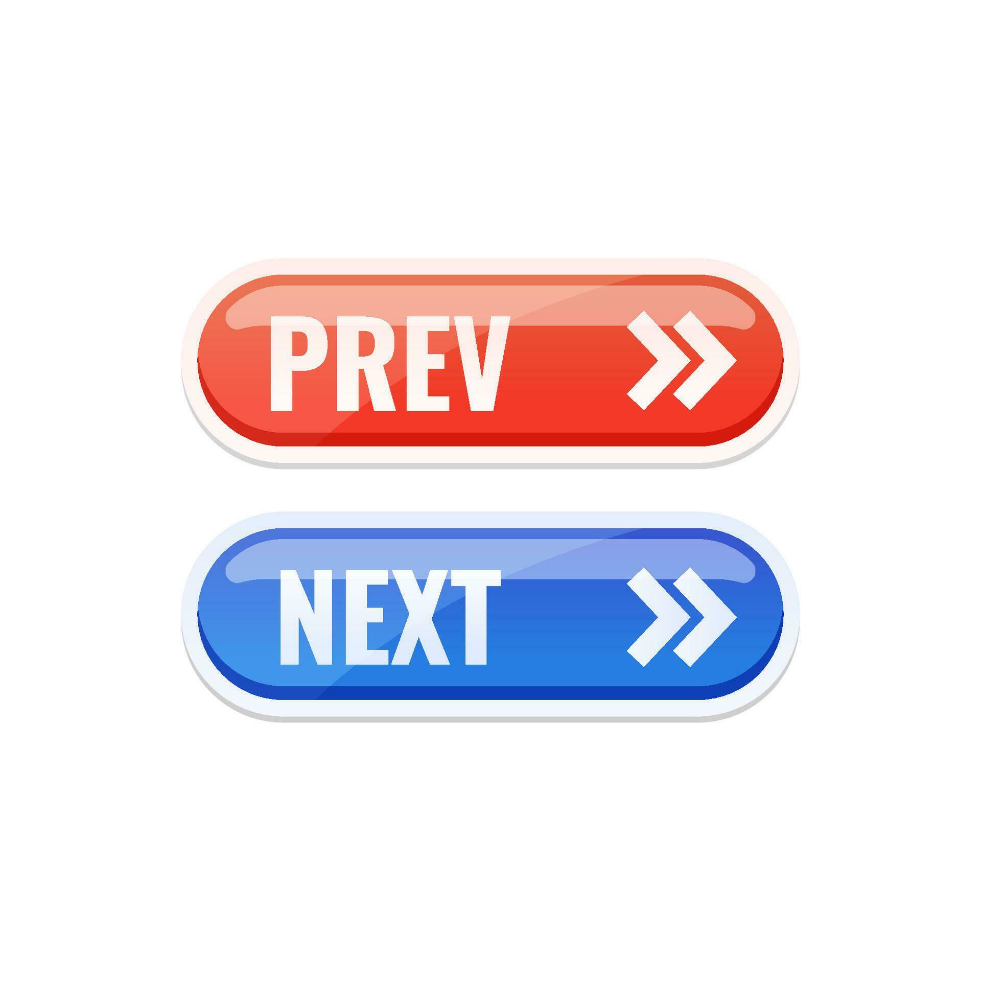 Next and previous button vector. 33081555 Vector Art at Vecteezy