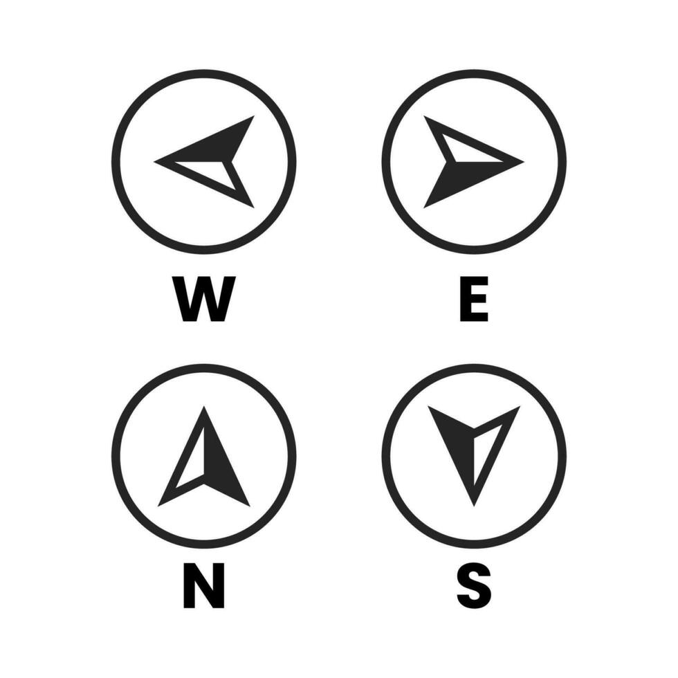 Vector Compass Icon Isolated On White Background 33081558 Vector Art At
