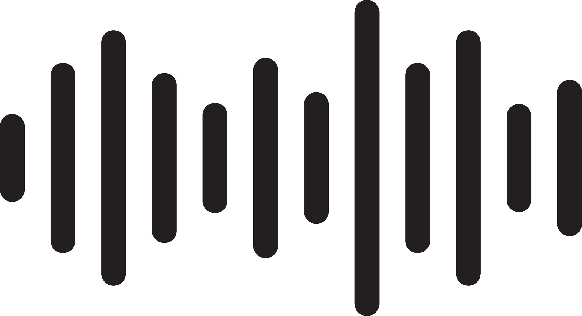 Radio Wave Icon Monochrome Simple Sound Wave Isolated On Equalizer Audio Wave Radio Signal