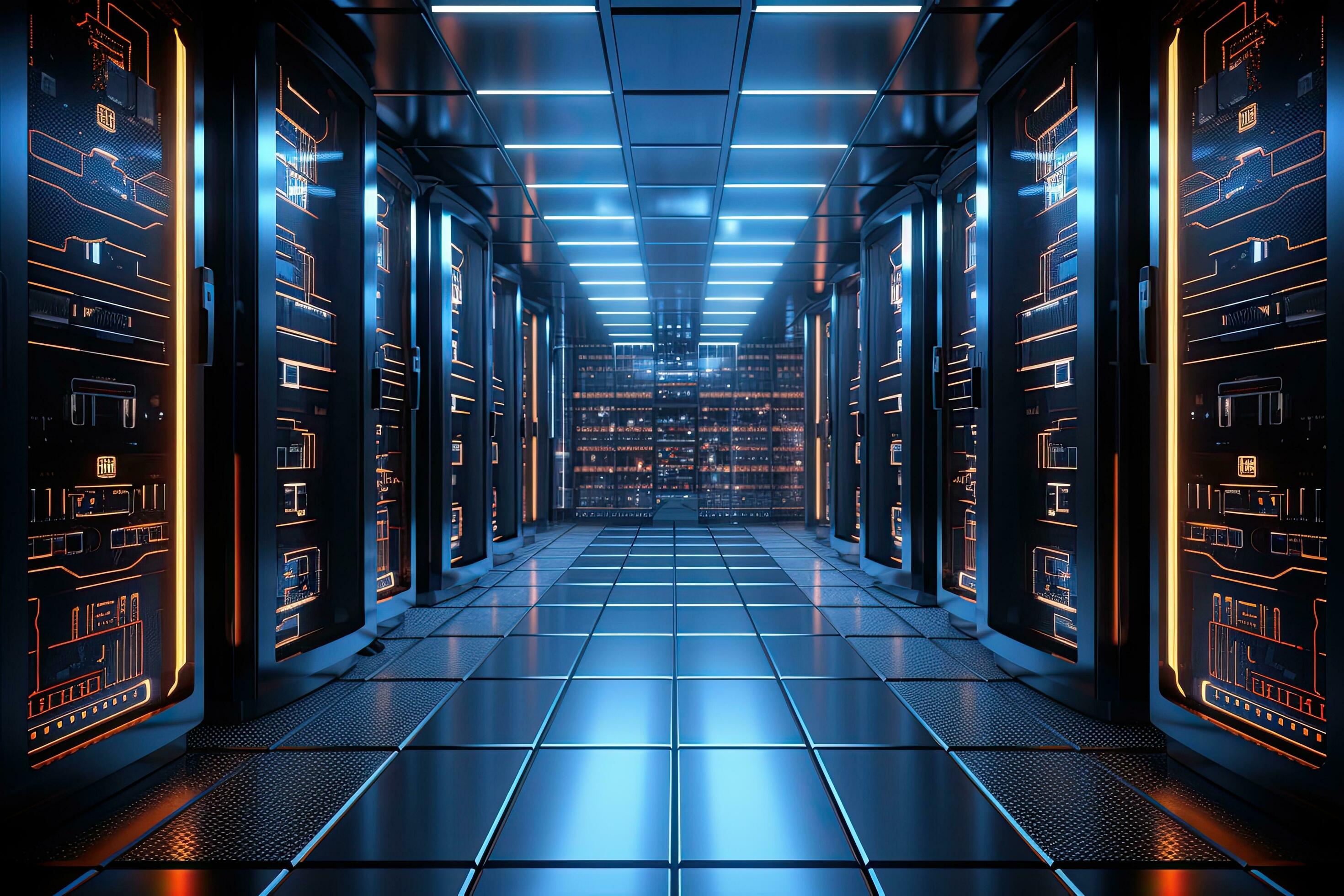 Server Room Data Center Datacenter Hardware Backup Mining Hosting Mainframe Farm And