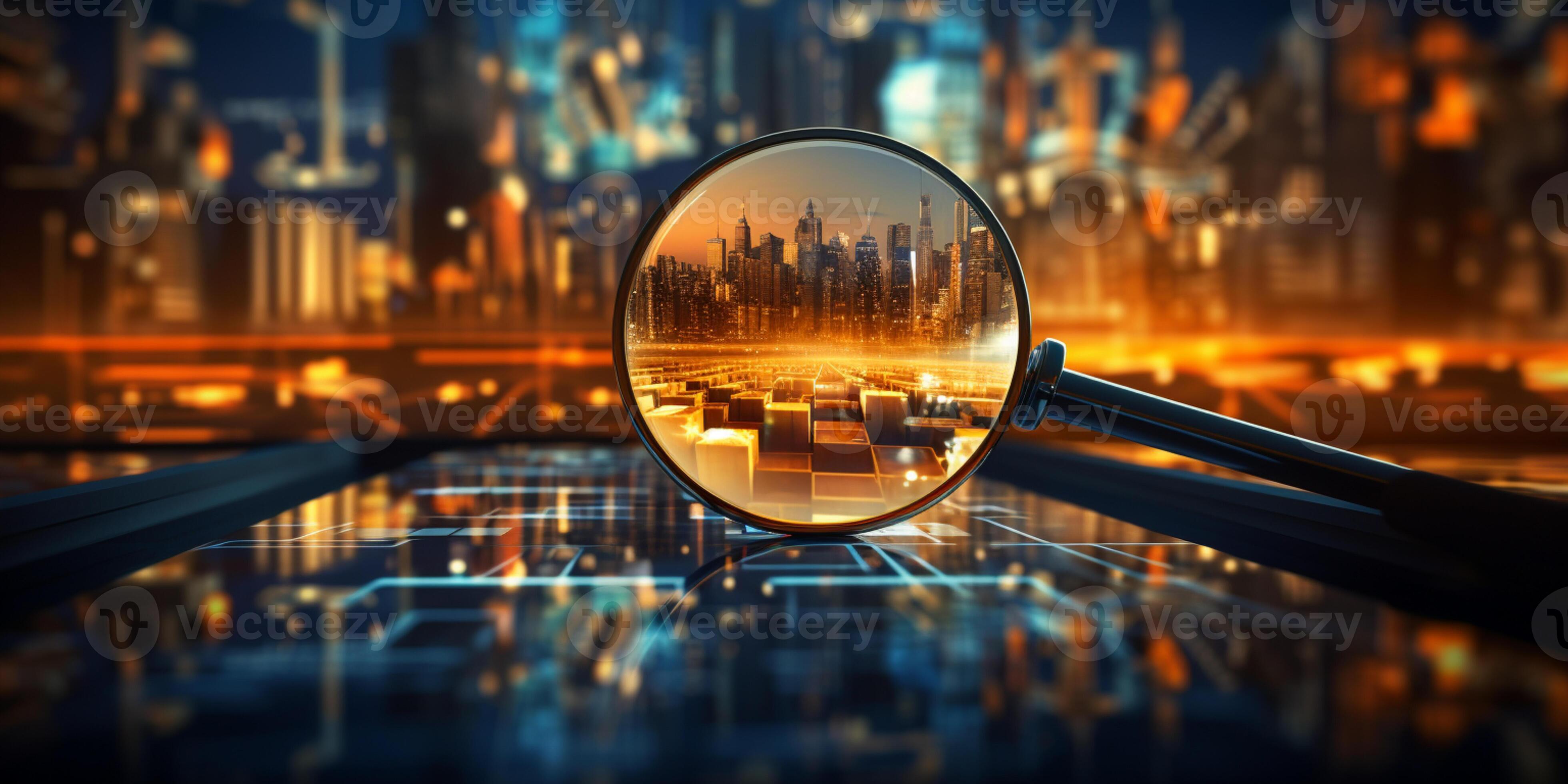 Data Visualization, Close up Technology Digitalization, Optimization of ...