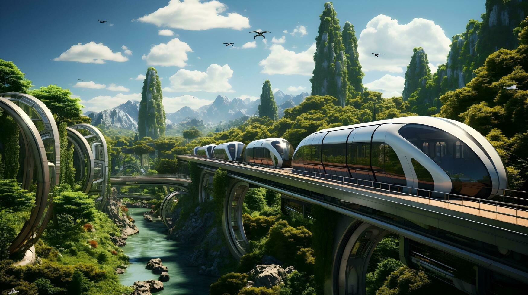 Futuristic Urban Ecosystem, Smart City Integration, AI-Powered ... Futuristic Urban Ecosystem, Smart City Integration, AI-Powered ...