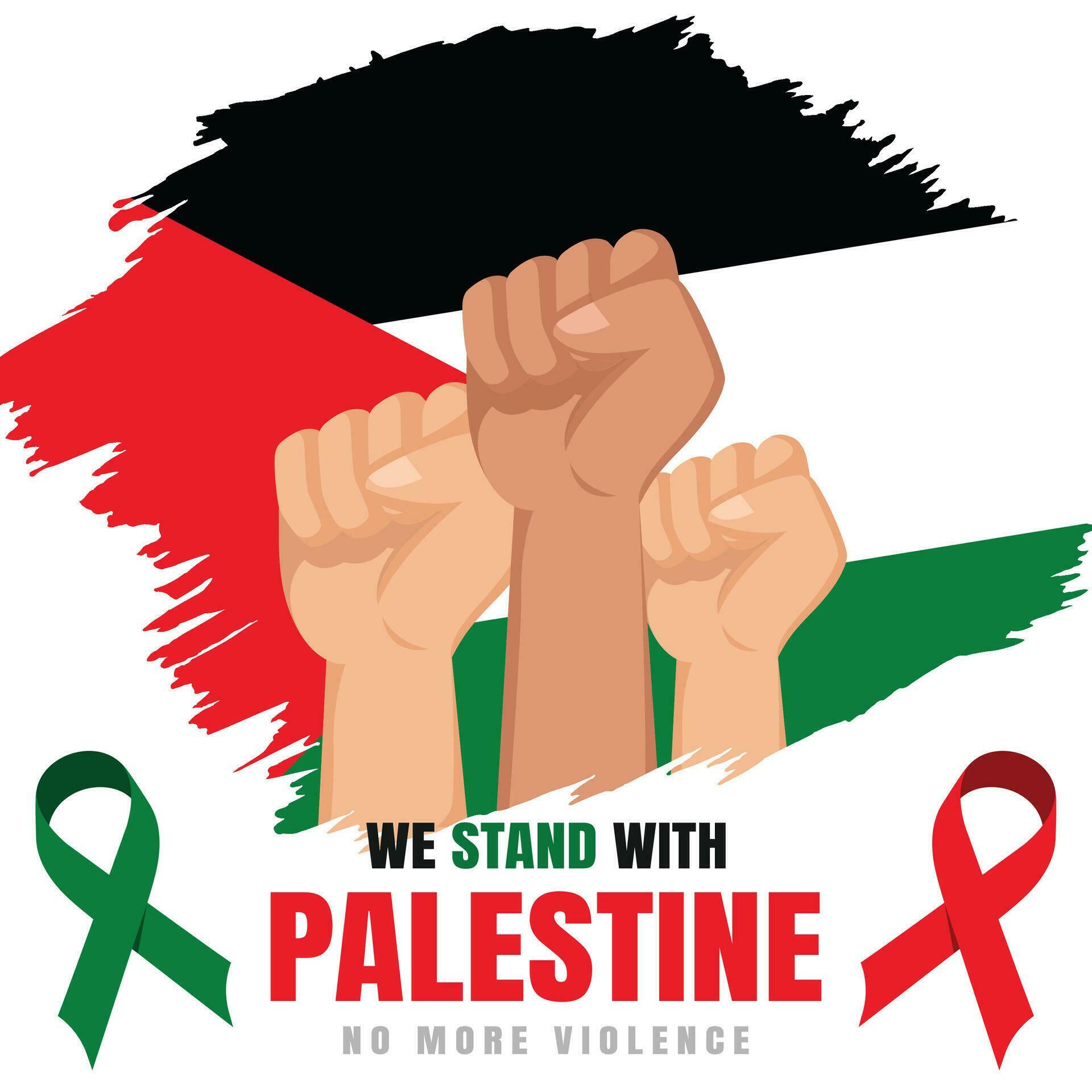 Vector rising fist hand palestine brush flag background support ... Vector rising fist hand palestine brush flag background support ...
