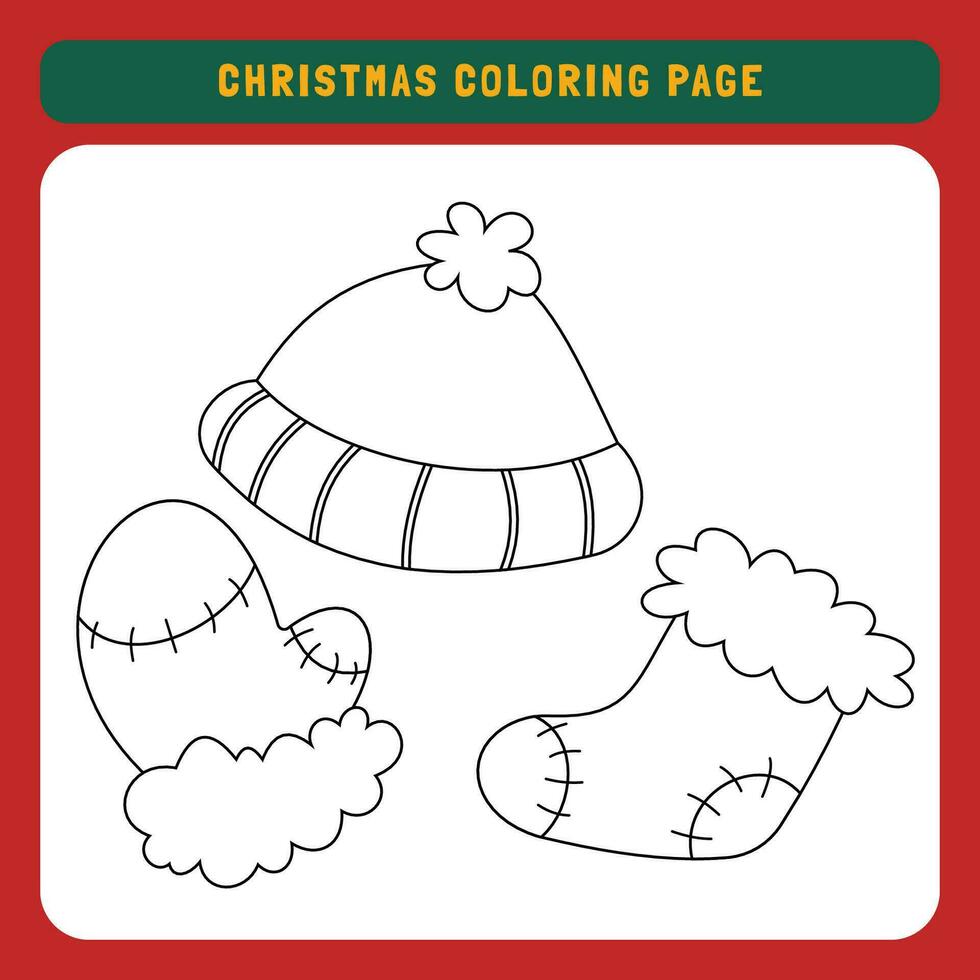 Merry Christmas worksheets and coloring page for kids. Winter activity ...