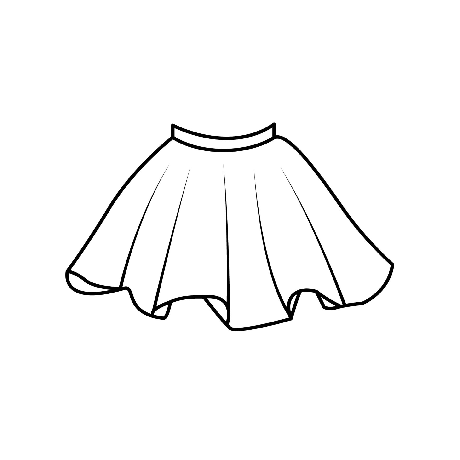 Mini Skirt The Line Art 33108329 Vector Art At Vecteezy