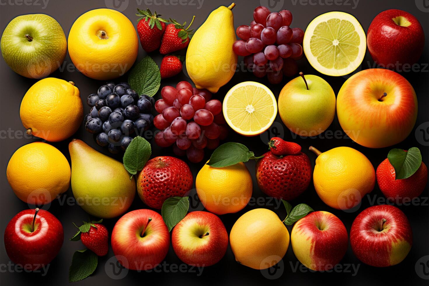 Photo capturing an eclectic array of diverse fruit types AI Generated ... Photo capturing an eclectic array of diverse fruit types AI Generated ...