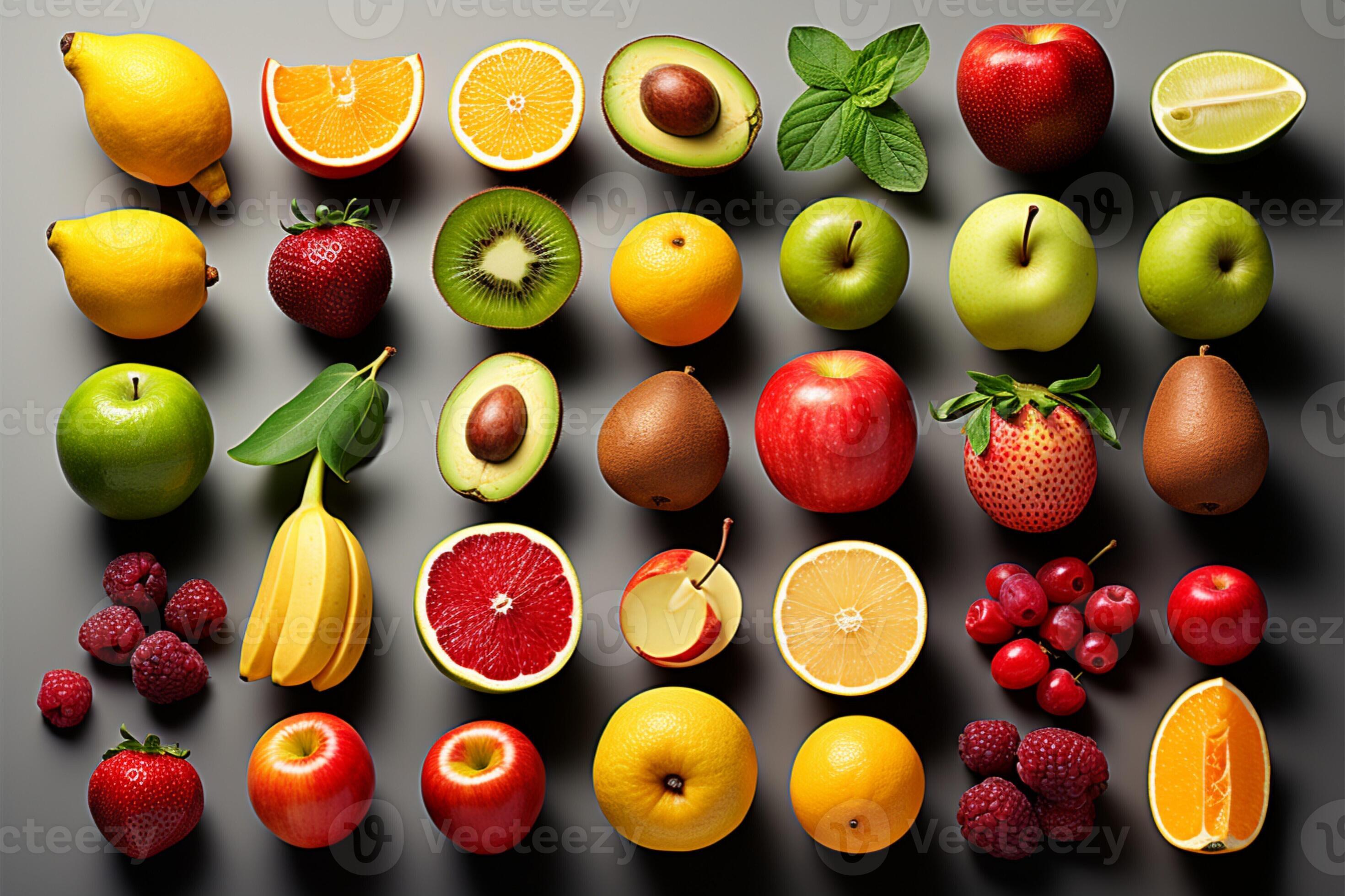 Photograph highlighting the diversity of fruits in one collection AI ...
