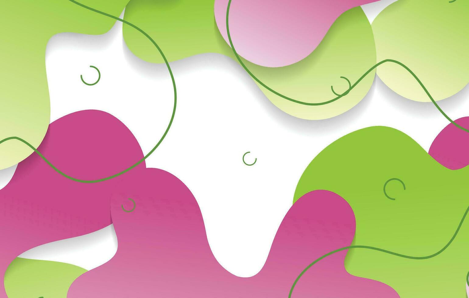 Abstract Gradient Dynamic Fluid Shapes Background Design Template