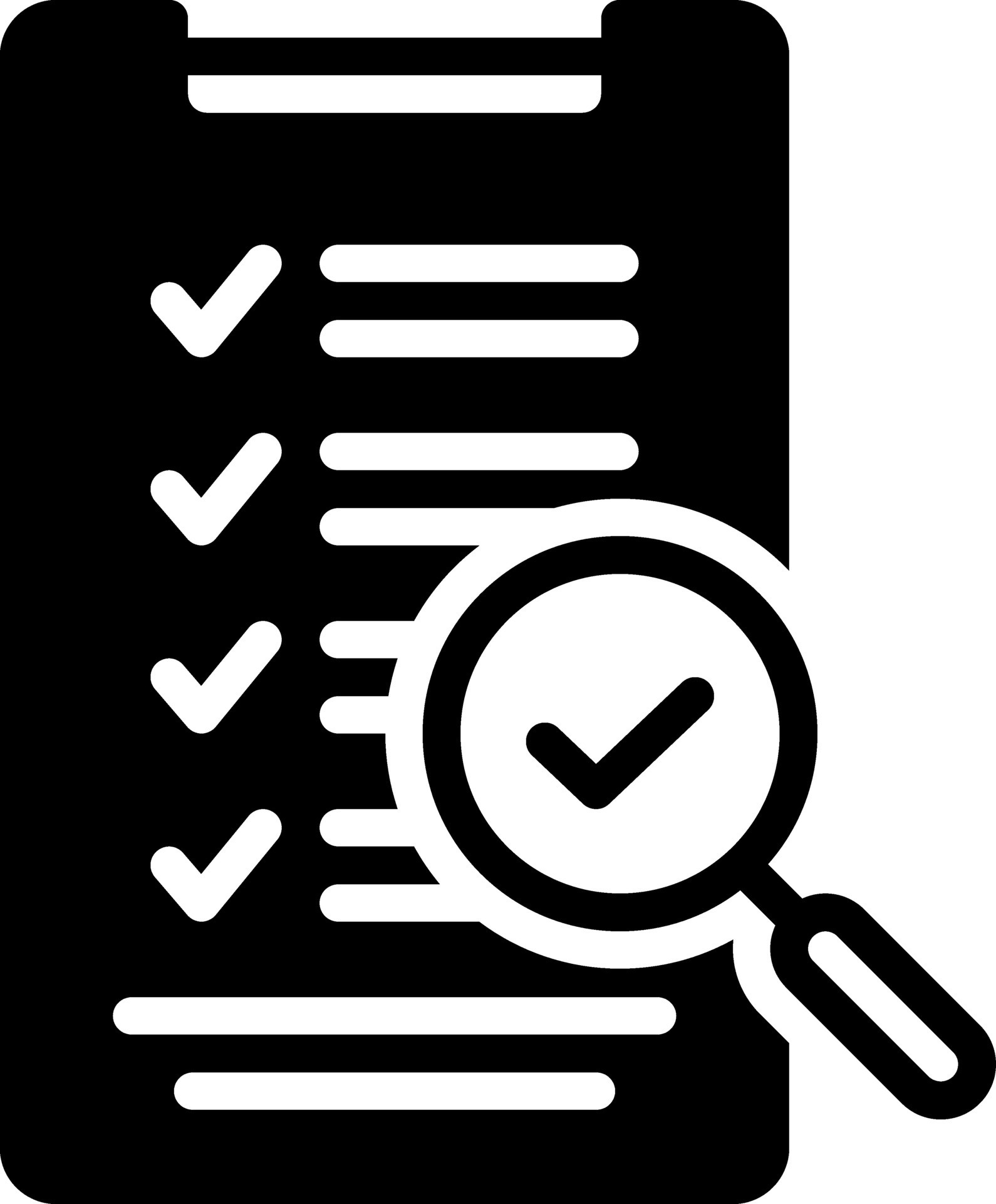 solid icon for audit 33123701 Vector Art at Vecteezy