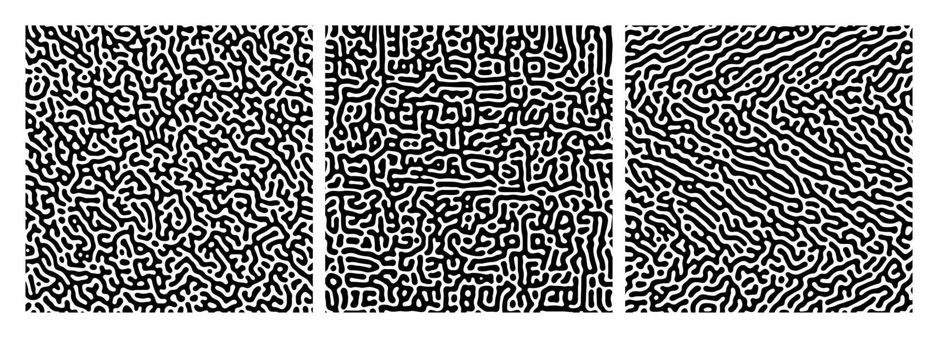Set Of Three Turing Reaction Gradient Backgrounds Abstract Diffusion