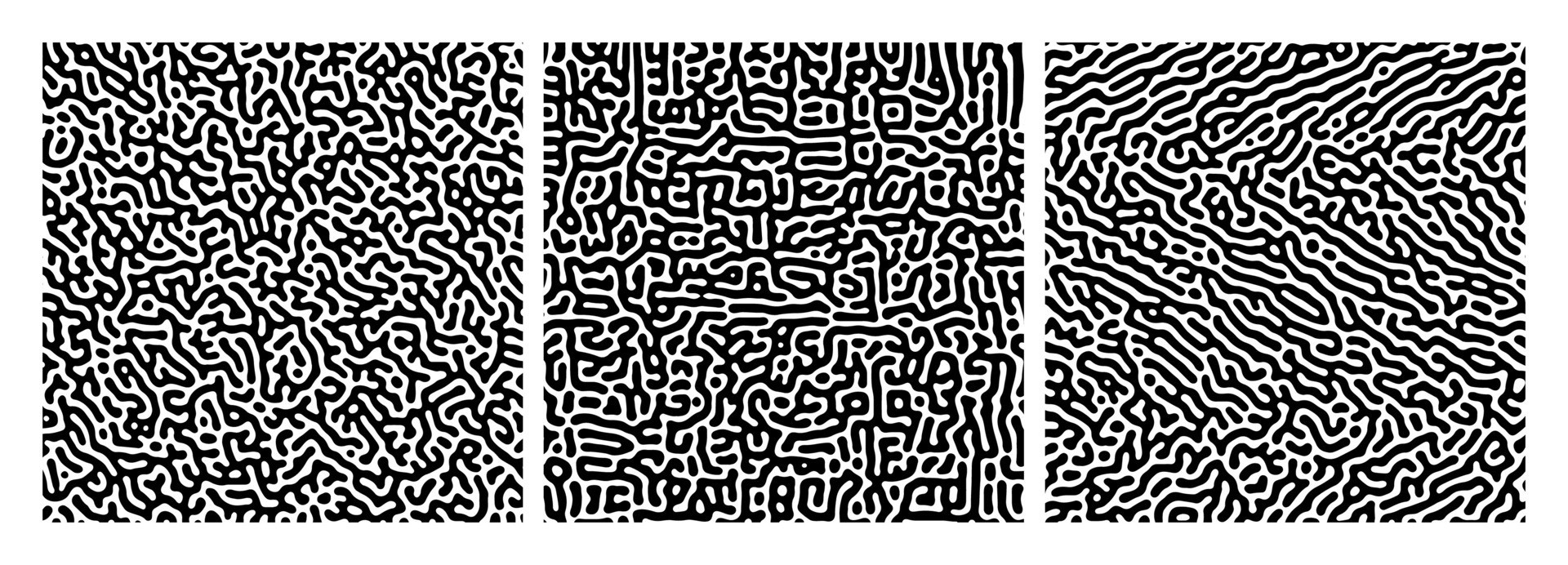 Set Of Three Turing Reaction Gradient Backgrounds Abstract Diffusion