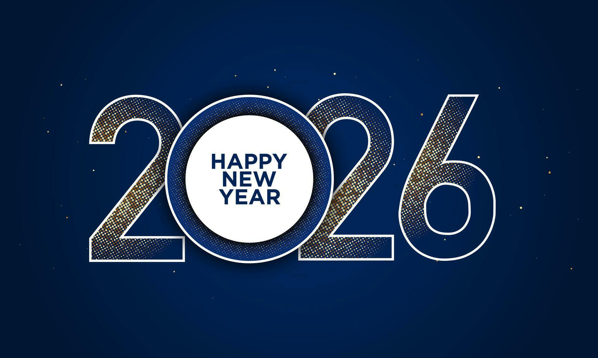 2026 Happy New Year Background Design. 33127398 Vector Art at Vecteezy