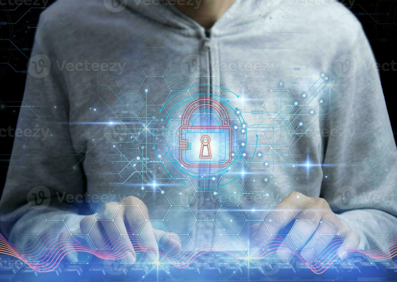 cybersecurity concept, user privacy security and encryption, secure ...