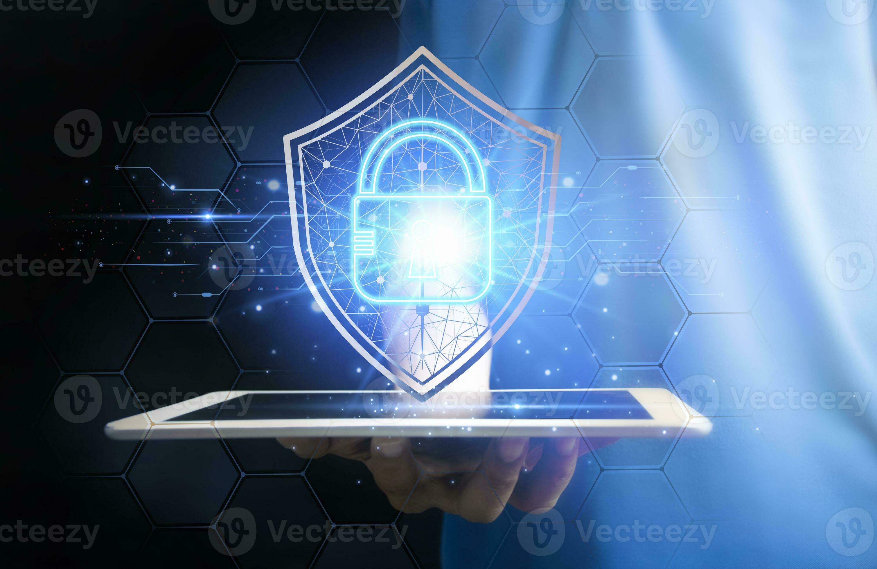 cybersecurity concept, user privacy security and encryption, secure internet access Future ...