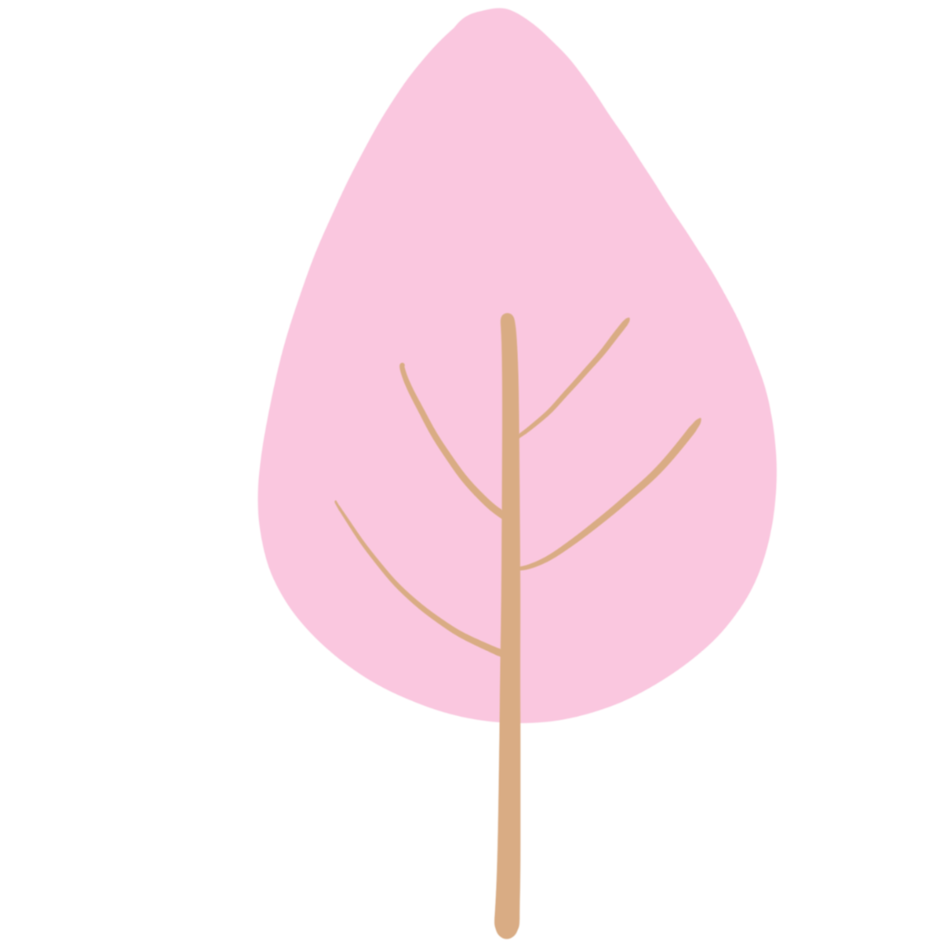 Minimal Pink Tree Illustration 33133781 Png