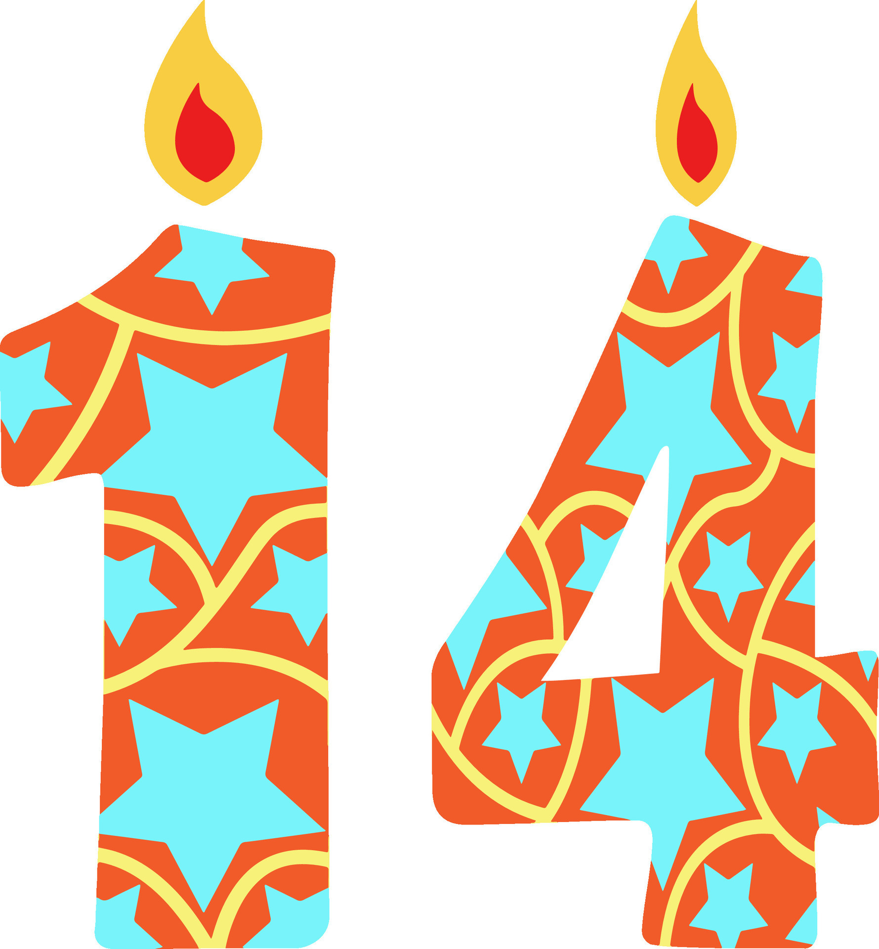 birthday candles clipart 14 33137978 Vector Art at Vecteezy