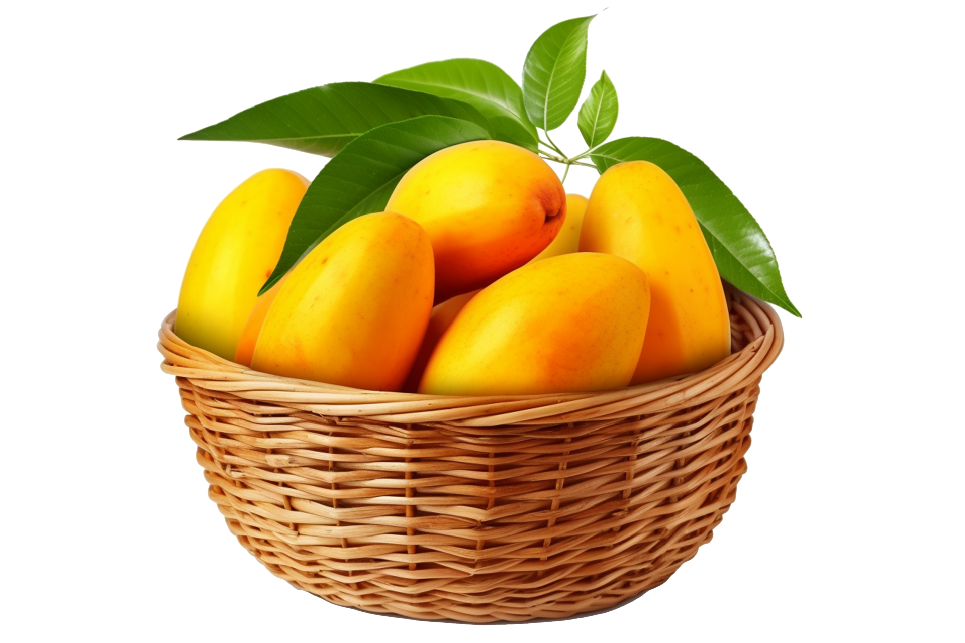 Mango In Woven Basket 33151970 PNG mango-in-woven-basket-33151970-png