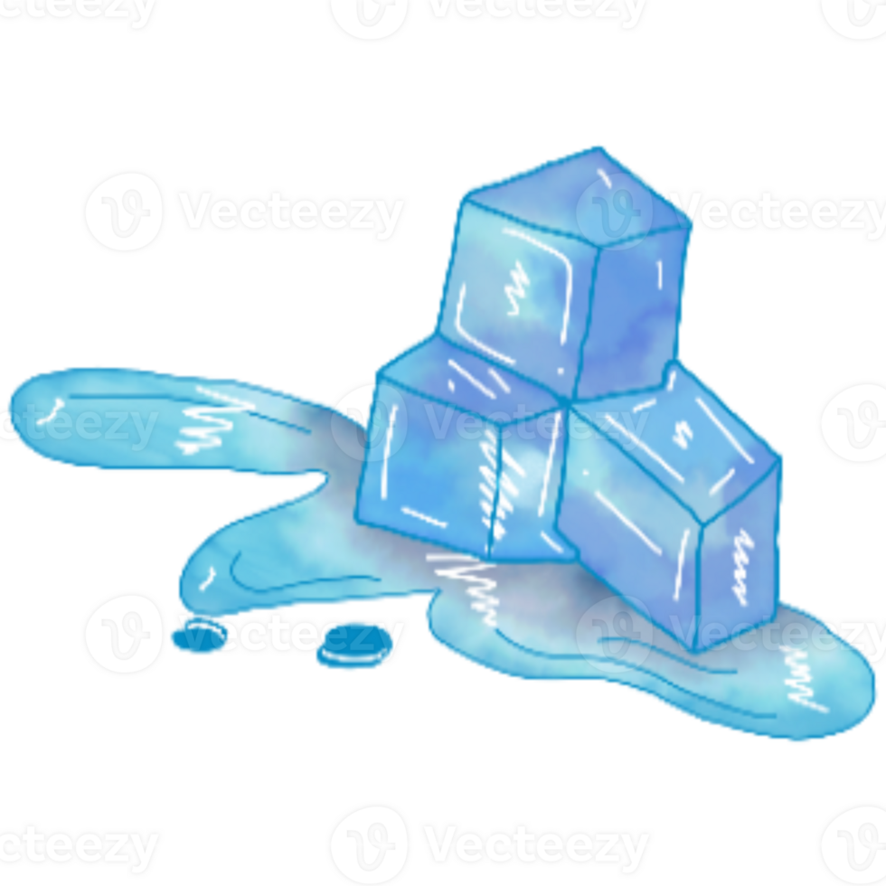 Hielo Cubo Dibujos Animados 33155032 Png