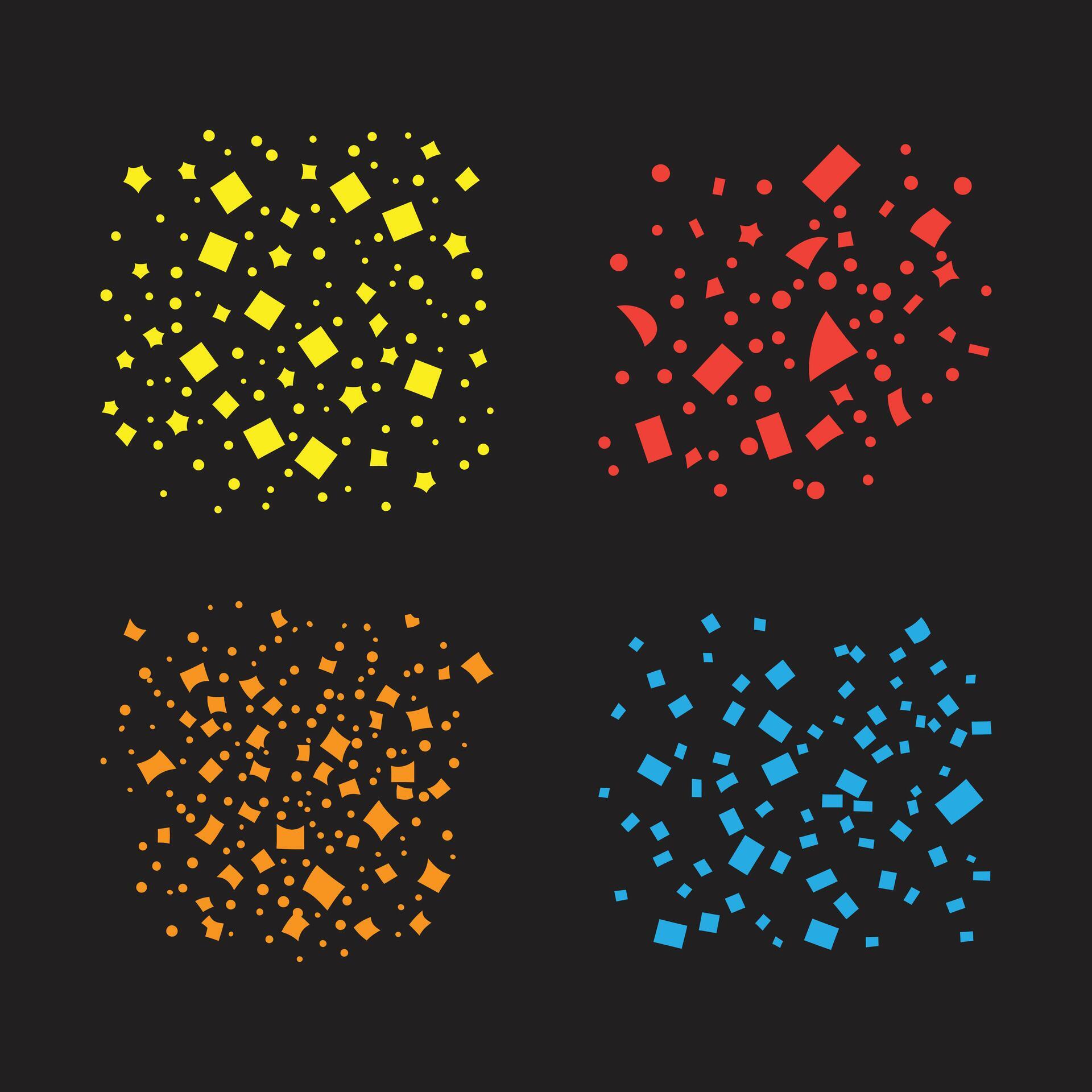 Confetti Explosion Dynamic Vector Illustrations for Exciting Projects ...