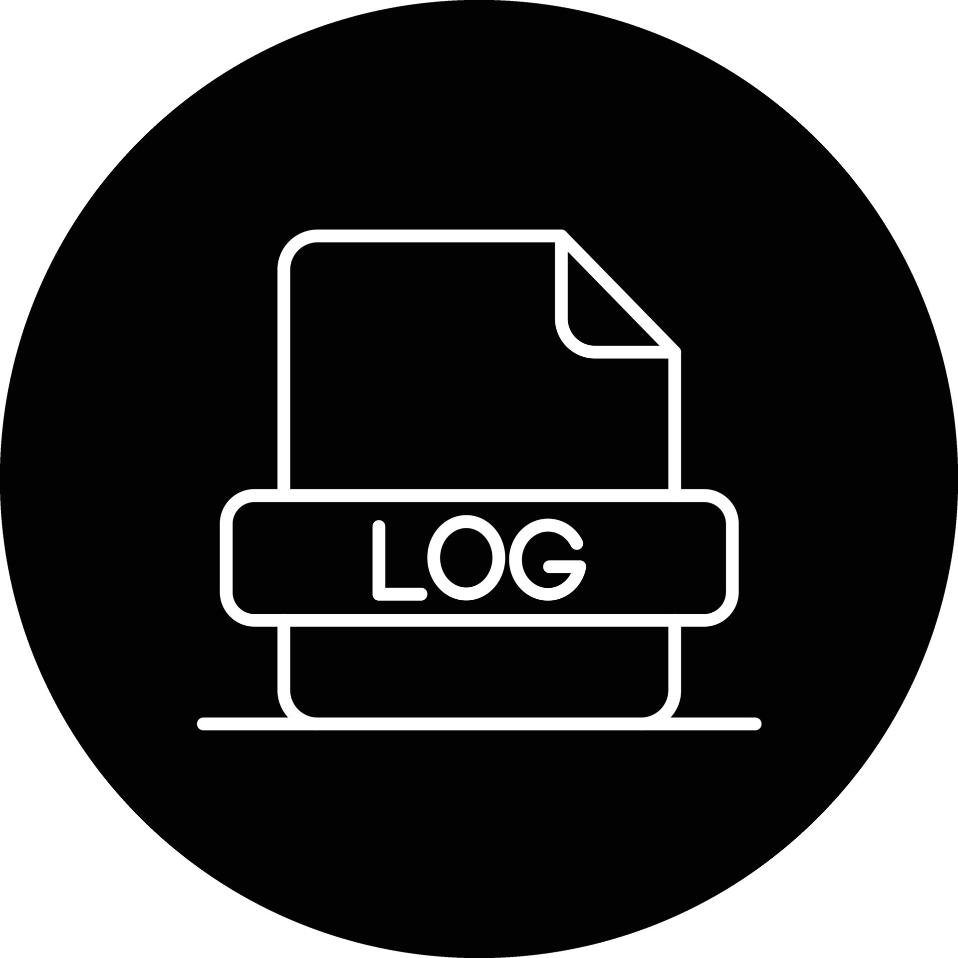 Log File Vector Icon 33159260 Vector Art at Vecteezy