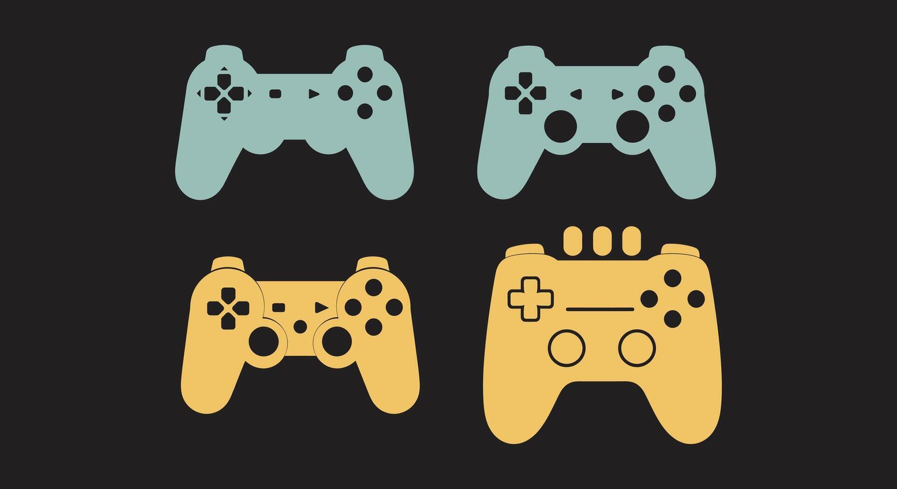 Gaming Essentials Diverse Game Controller Graphics for Designers ...