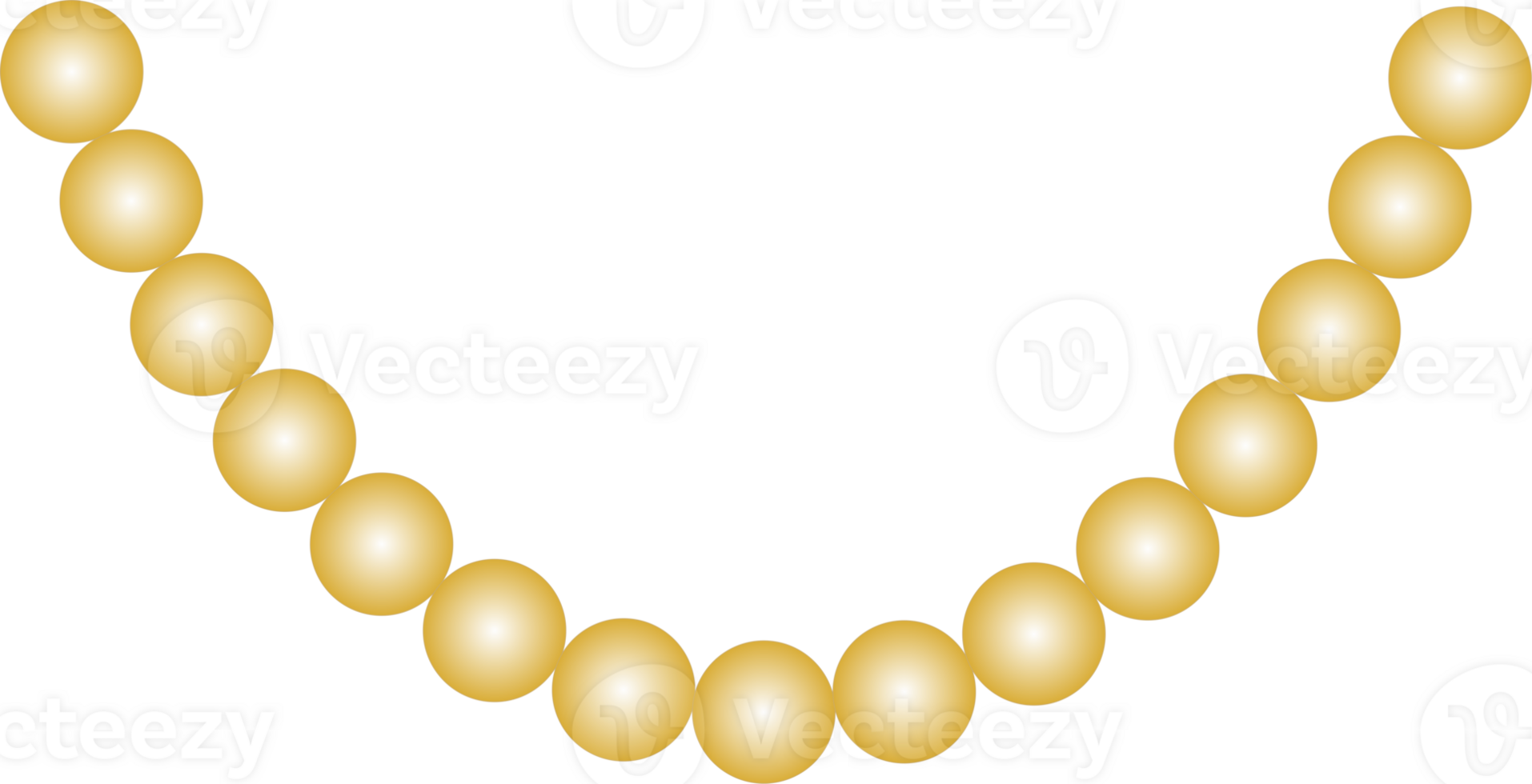 Gold Bead Necklace Png 33164807 Png