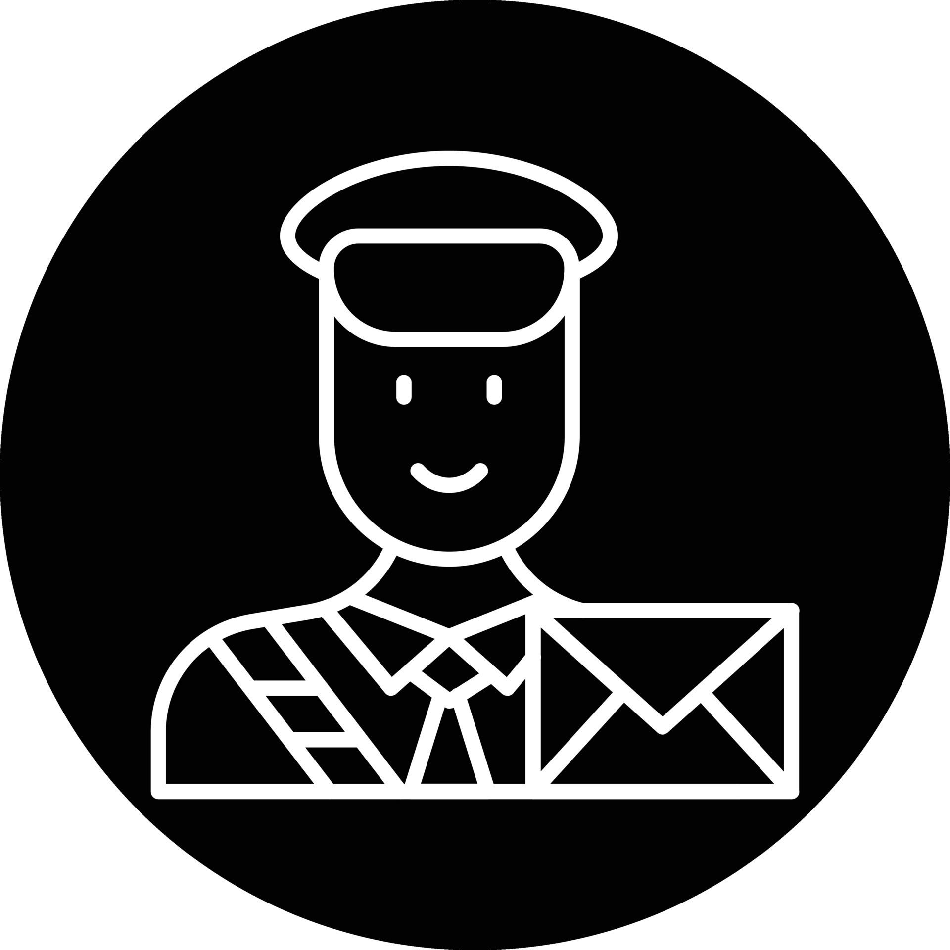 Postman Vector Icon 33174233 Vector Art at Vecteezy