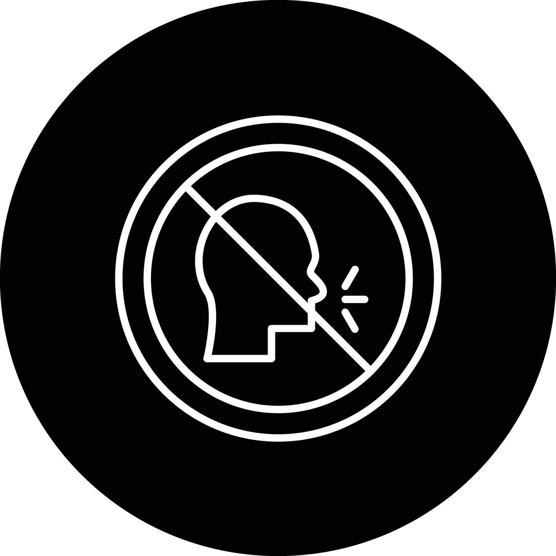 No Talking Vector Icon 33174556 Vector Art at Vecteezy