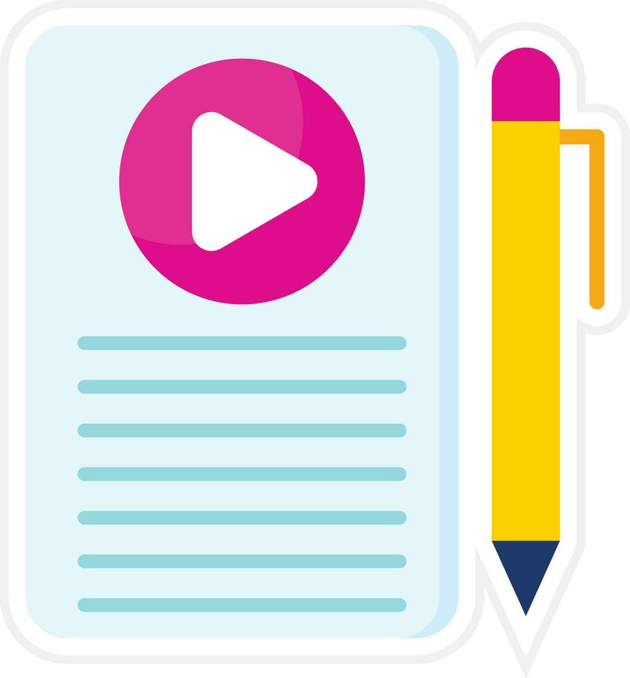 Script Vector Icon 33181623 Vector Art At Vecteezy