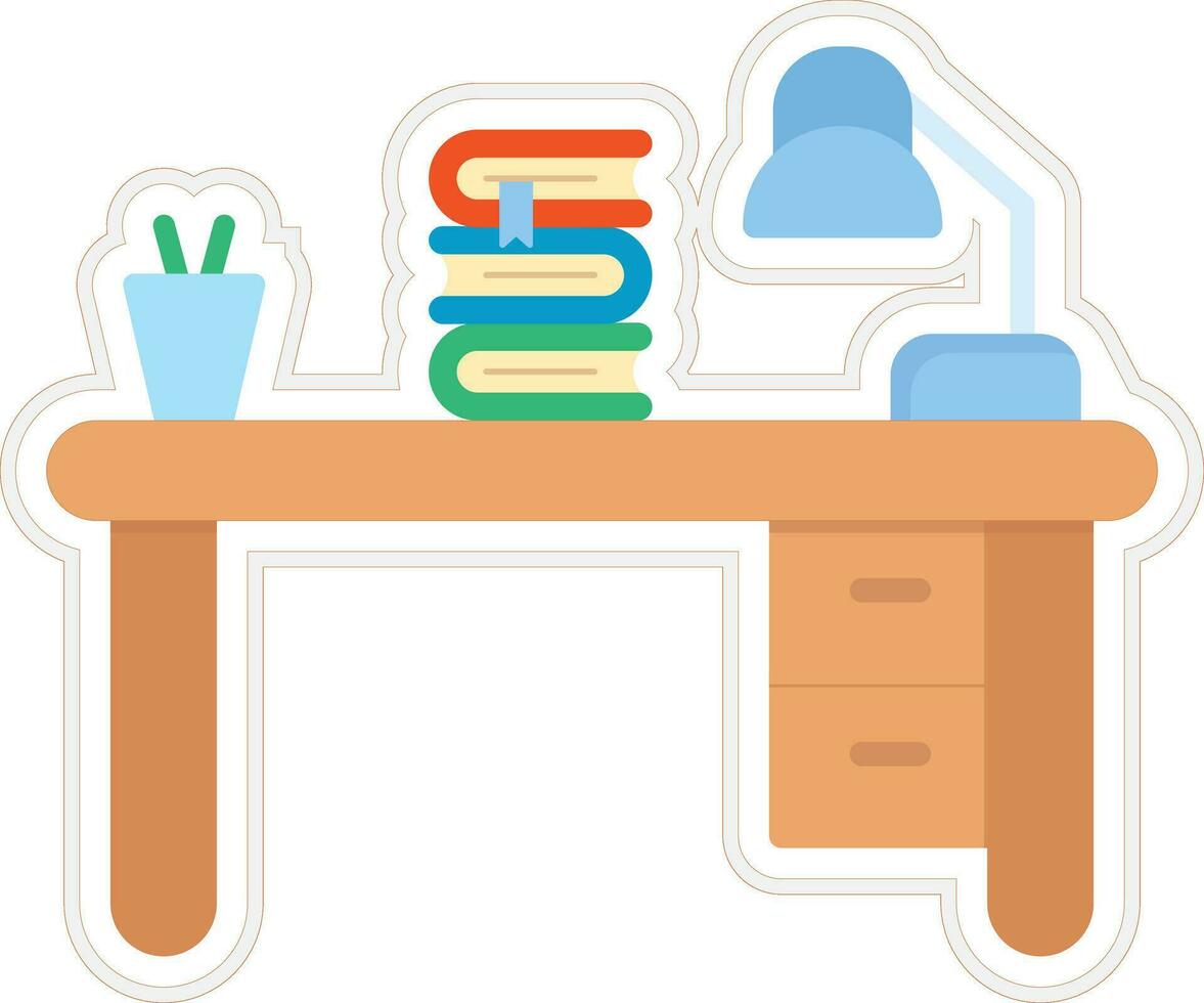 Study Table Vector Icon 33183608 Vector Art at Vecteezy