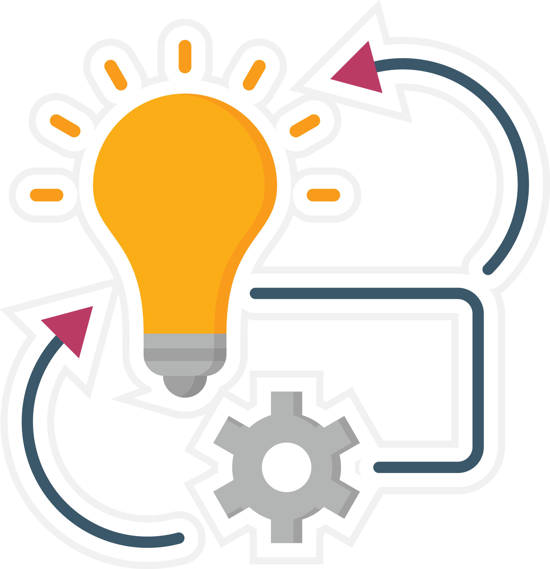 proyecto implementación vector icono 33185074 Vector en Vecteezy