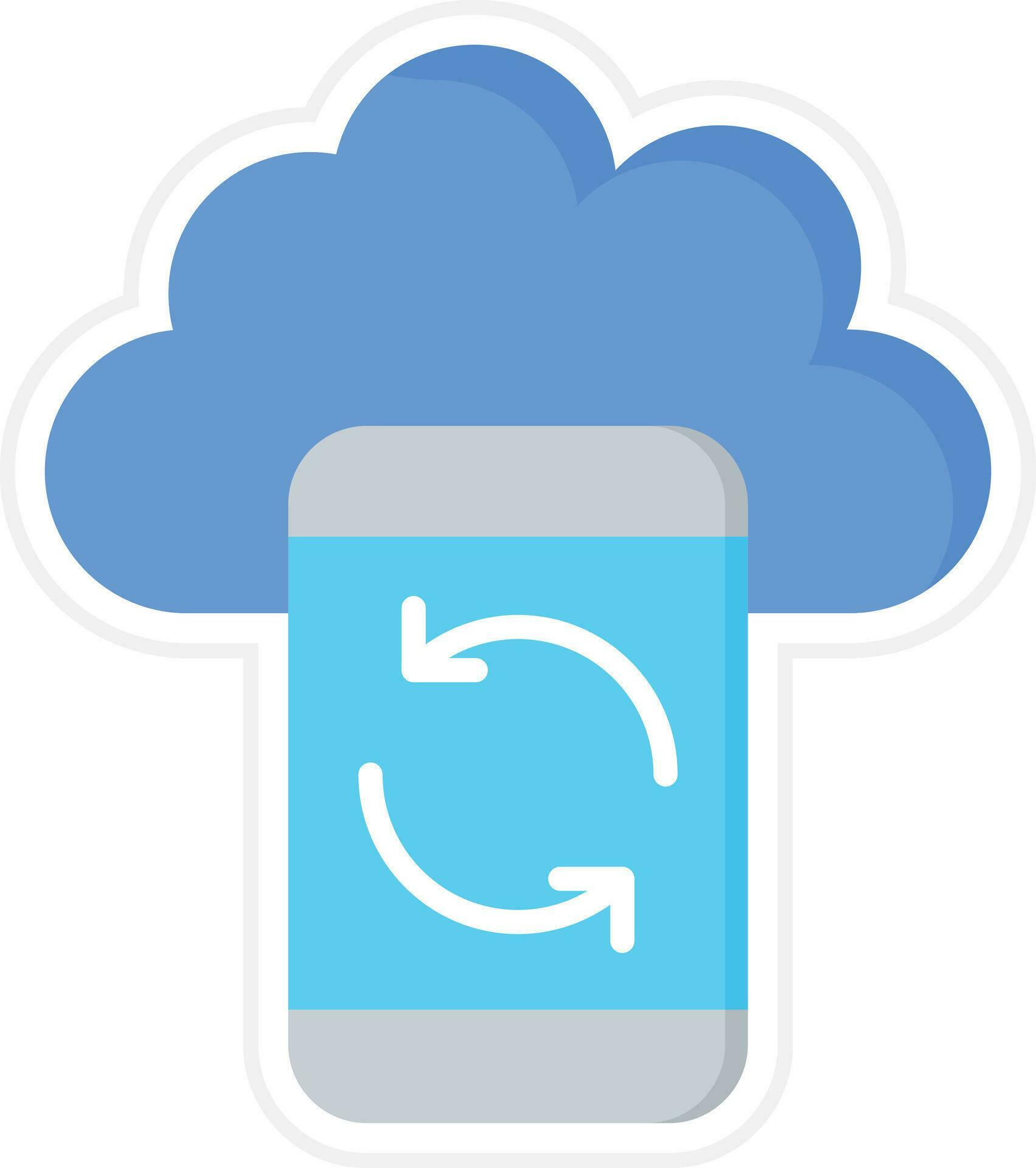 Cloud Sync Vector Icon 33185199 Vector Art at Vecteezy