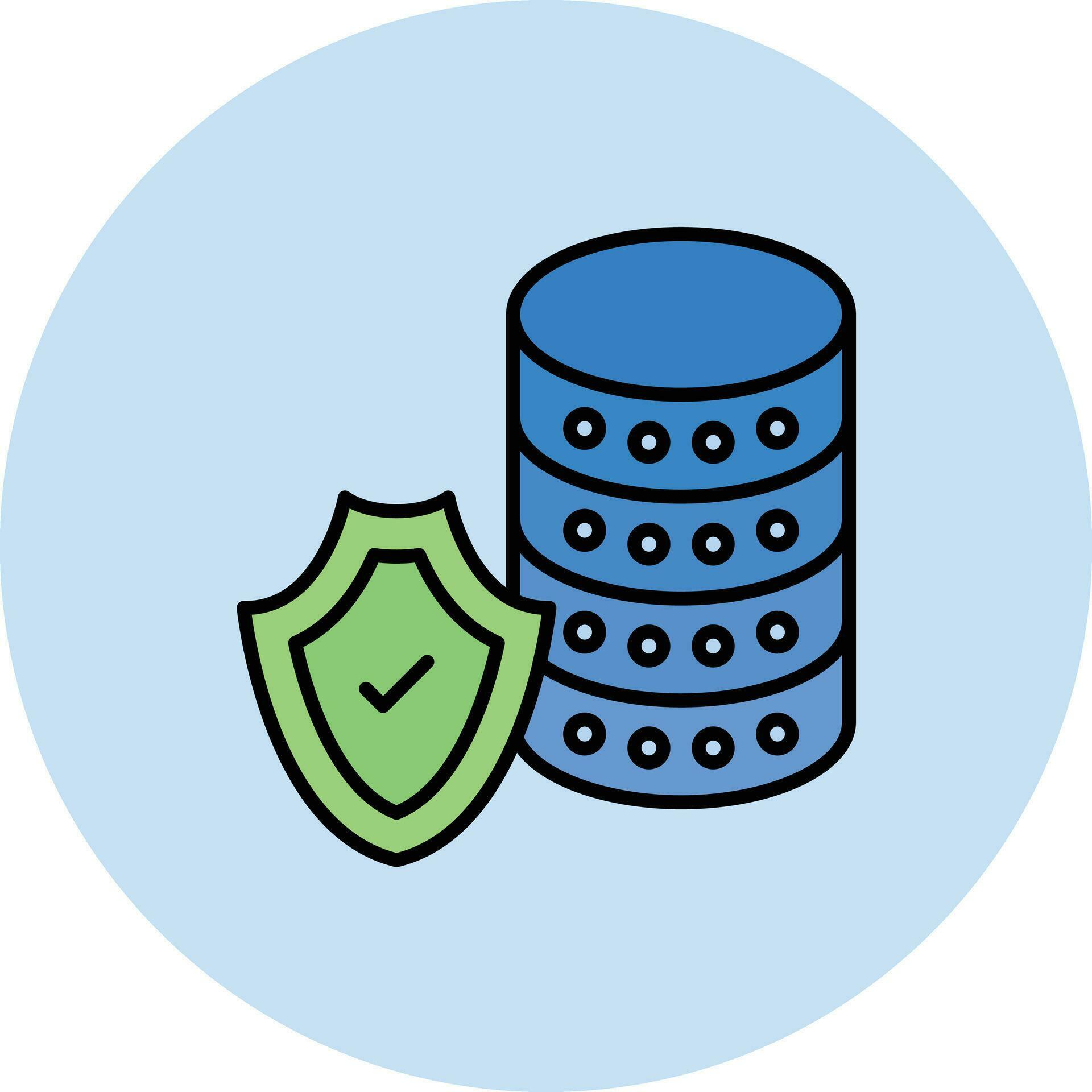 Secure Database Vector Icon 33187138 Vector Art At Vecteezy