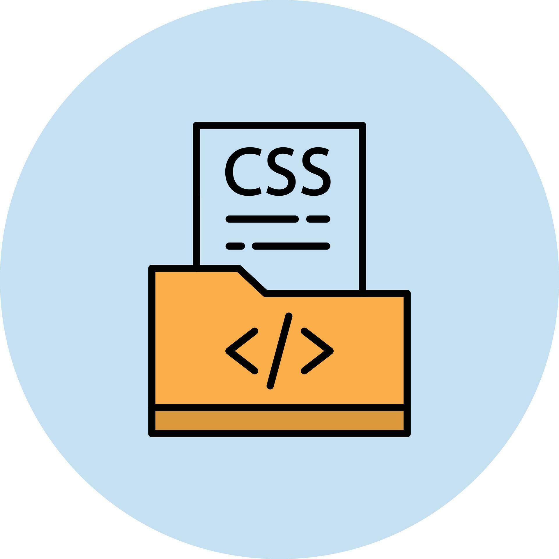 CSS File Vector Icon 33187991 Vector Art at Vecteezy