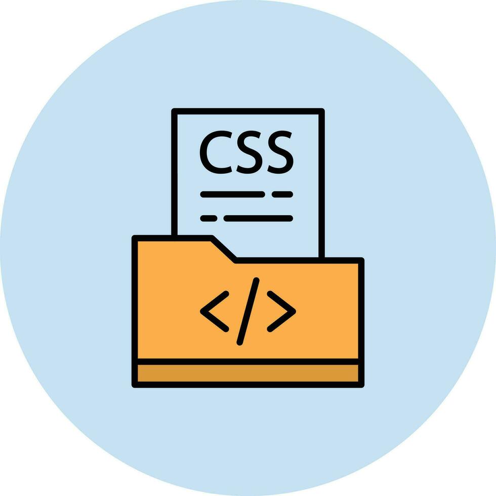 CSS File Vector Icon 33187991 Vector Art at Vecteezy