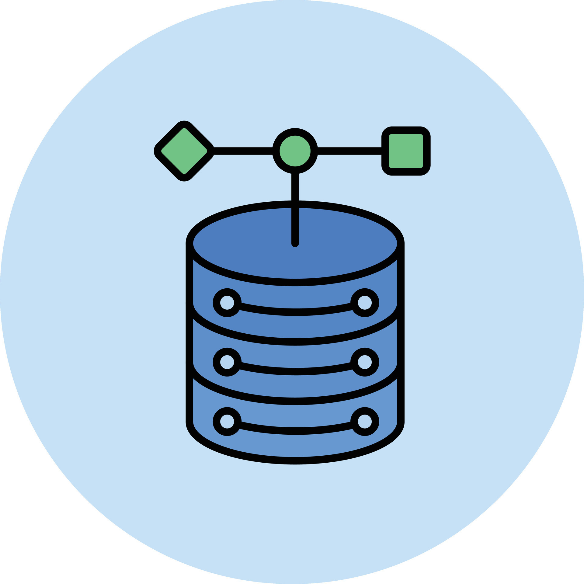 objeto base de datos vector icono 33188083 Vector en Vecteezy