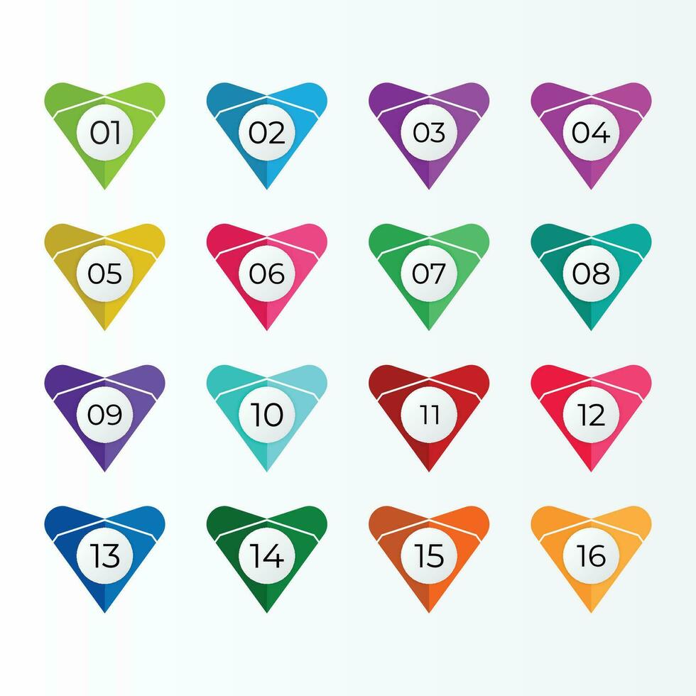 Free vector gradient flat arrow bullet point collection 33199613 Vector ...