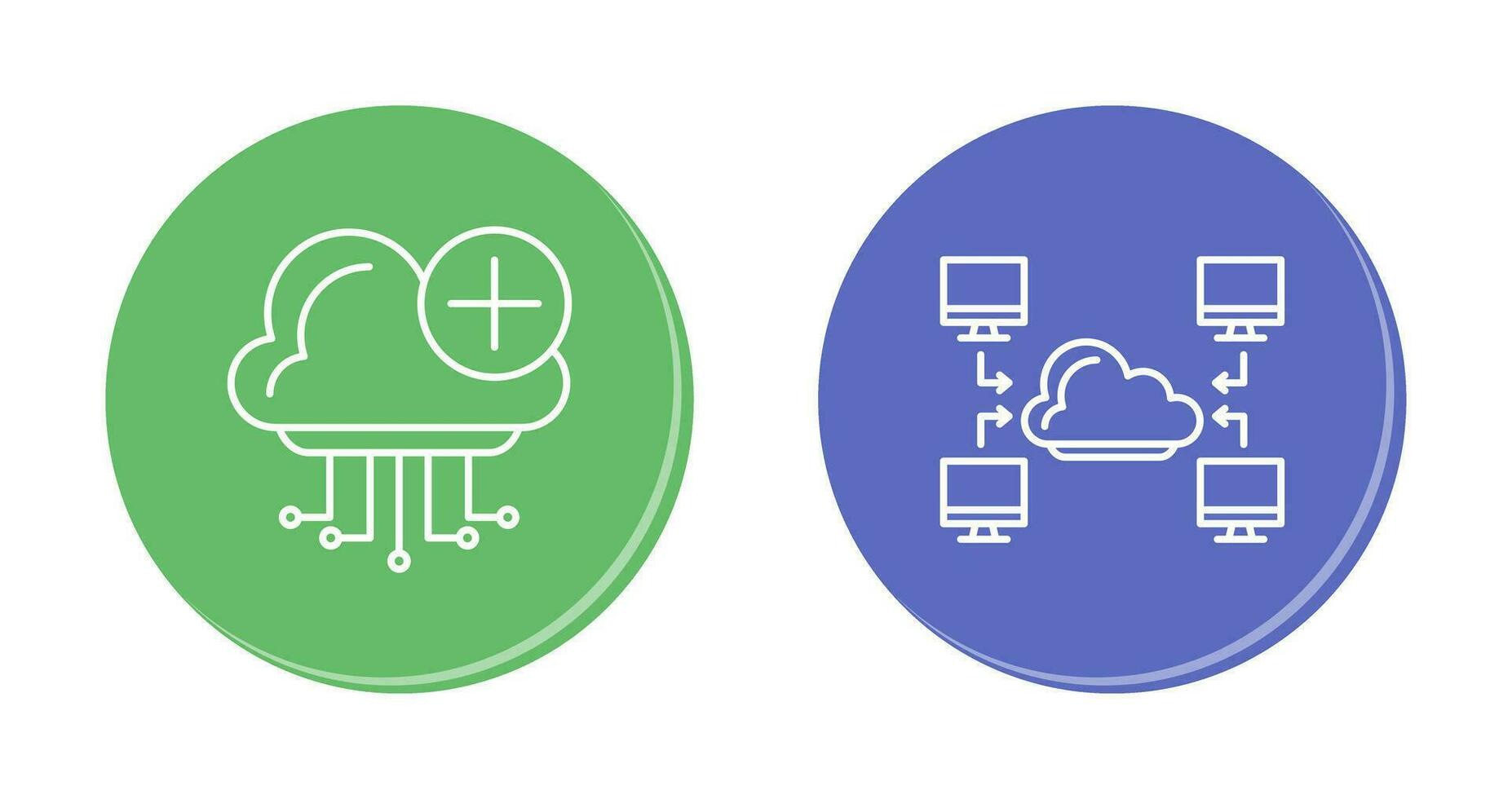Cloud Computing and Computer Icon 33199968 Vector Art at Vecteezy