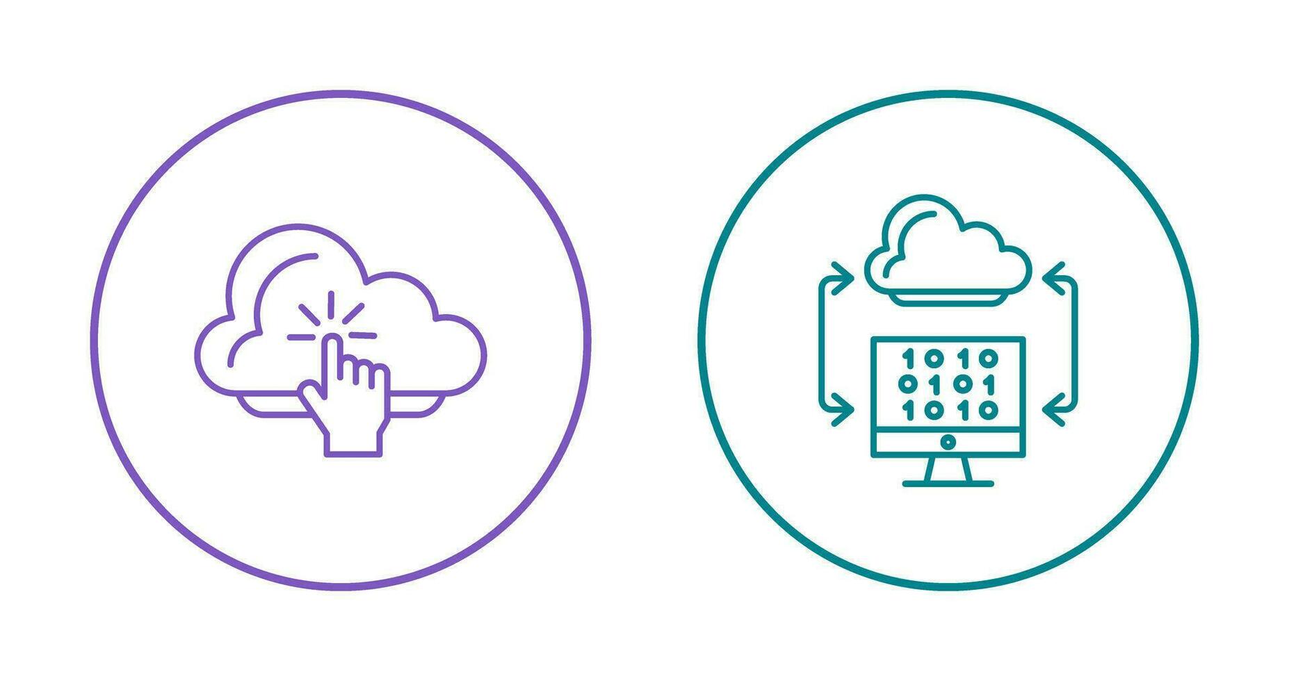 Cloud Computing and Cloud Coding Icon 33199984 Vector Art at Vecteezy