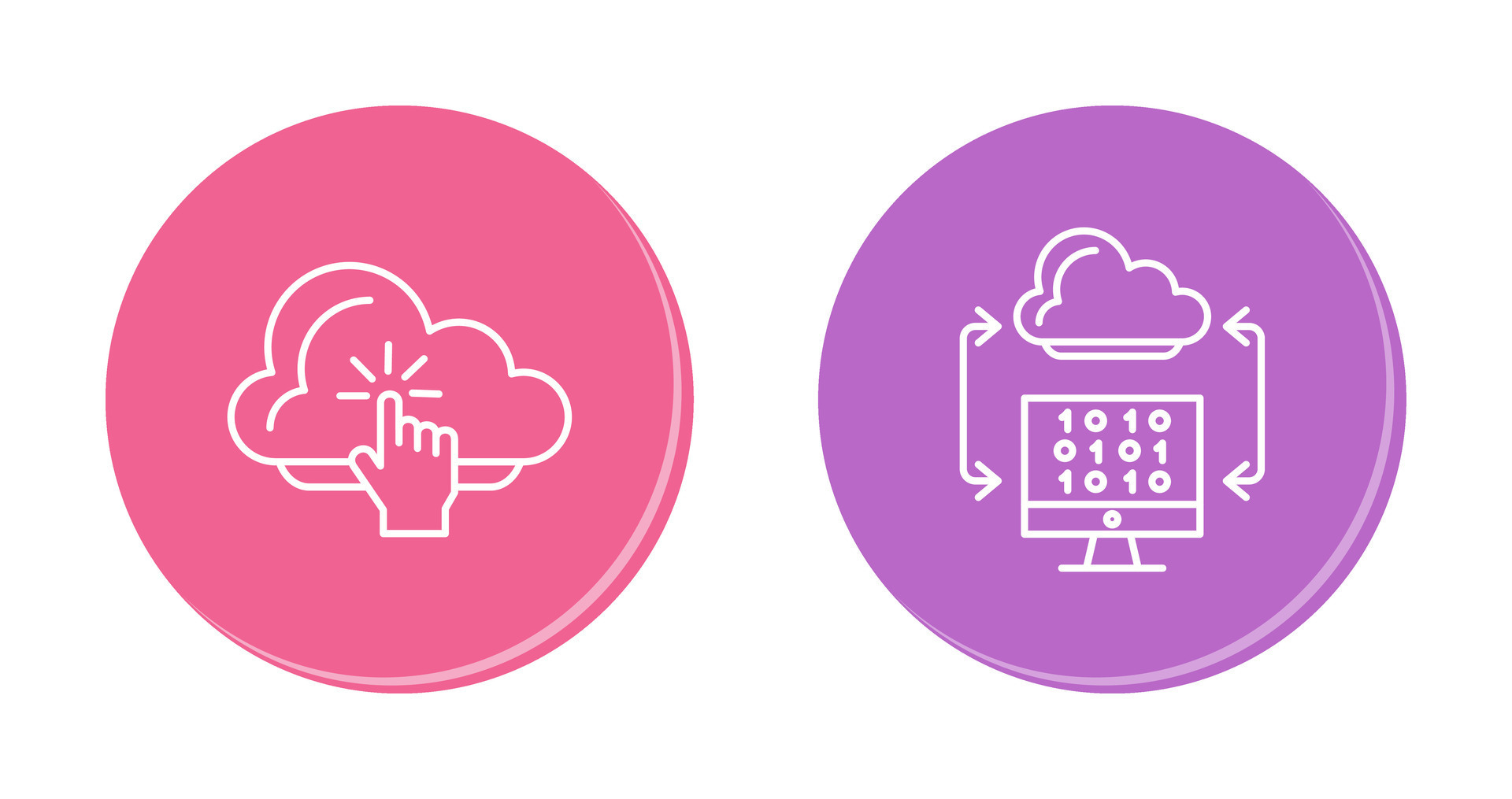 Cloud Computing And Cloud Coding Icon 33200018 Vector Art At Vecteezy