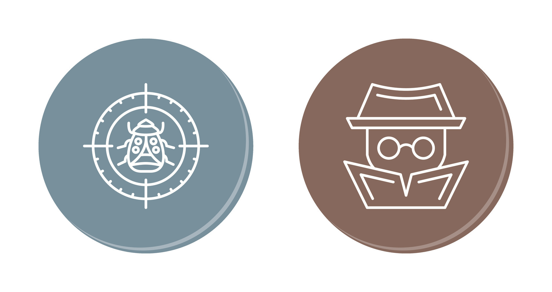 Bug Target And Hacker Icon 33200122 Vector Art At Vecteezy