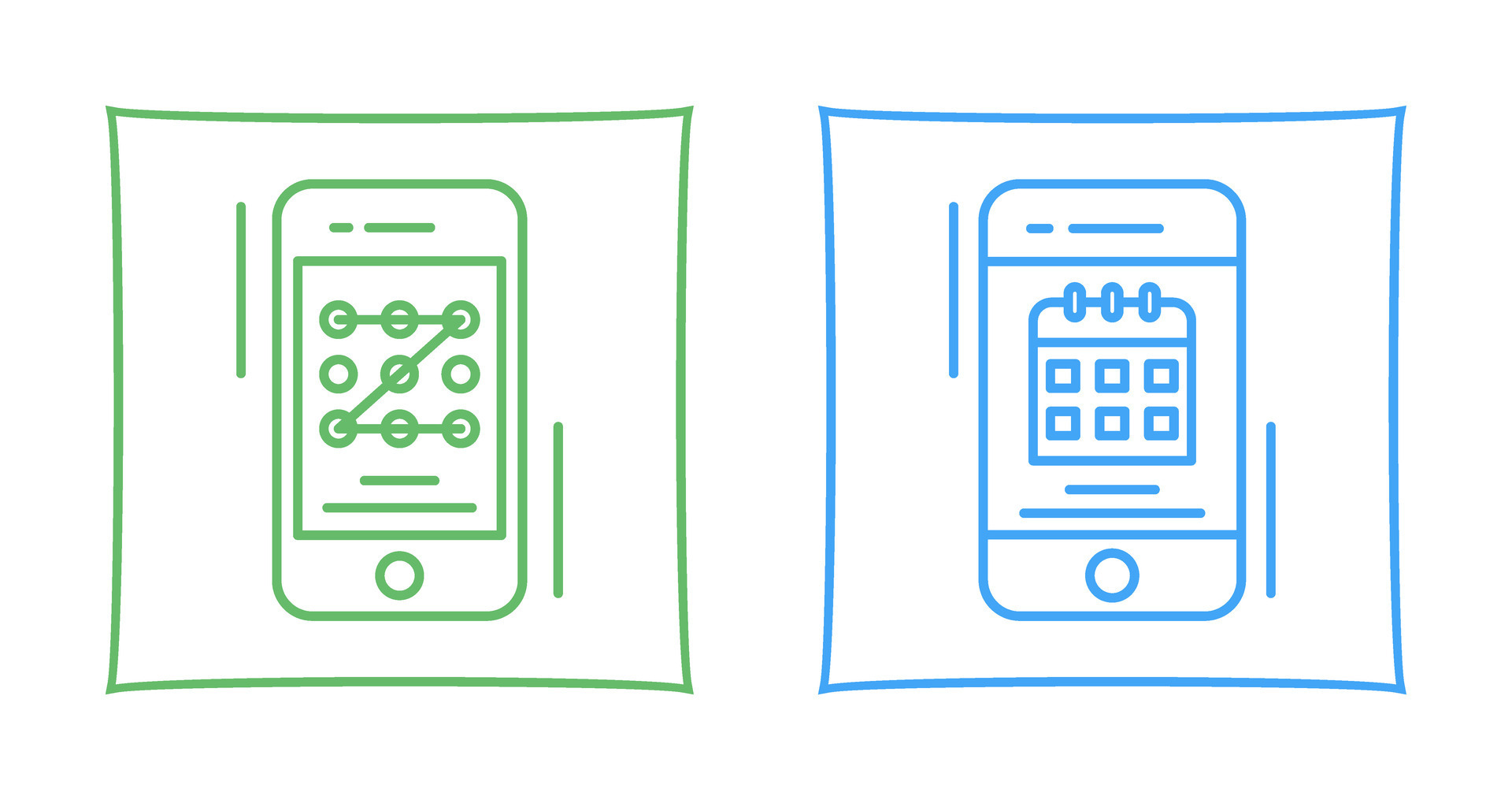 Pattern Code and Calendar Icon 33200359 Vector Art at Vecteezy