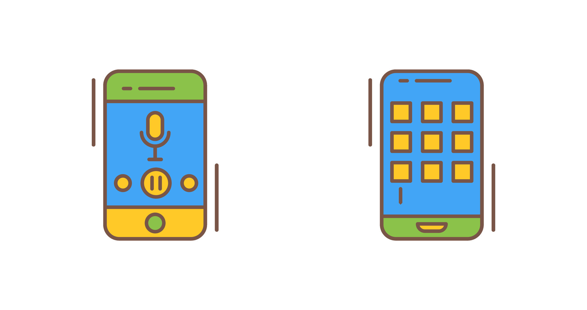 Voice Record and Device Icon 33200460 Vector Art at Vecteezy