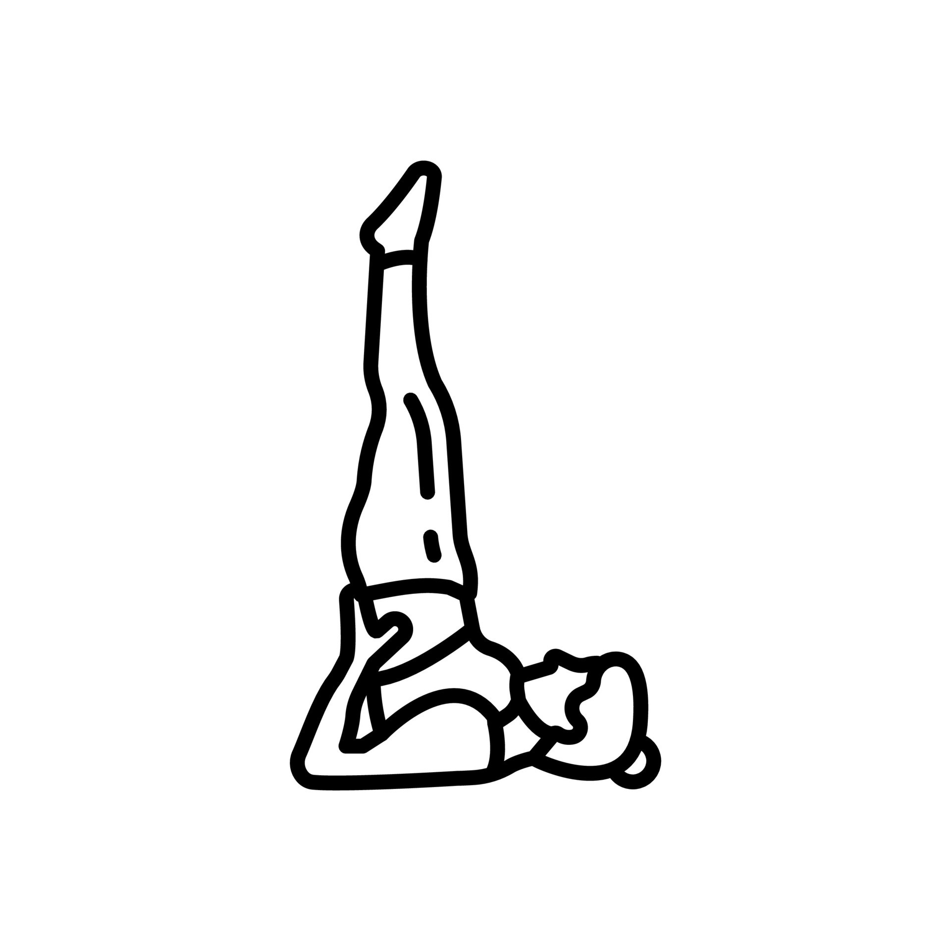 Shoulder Stand Pose Icon In Vector Illustration 33206672 Vector Art At Vecteezy