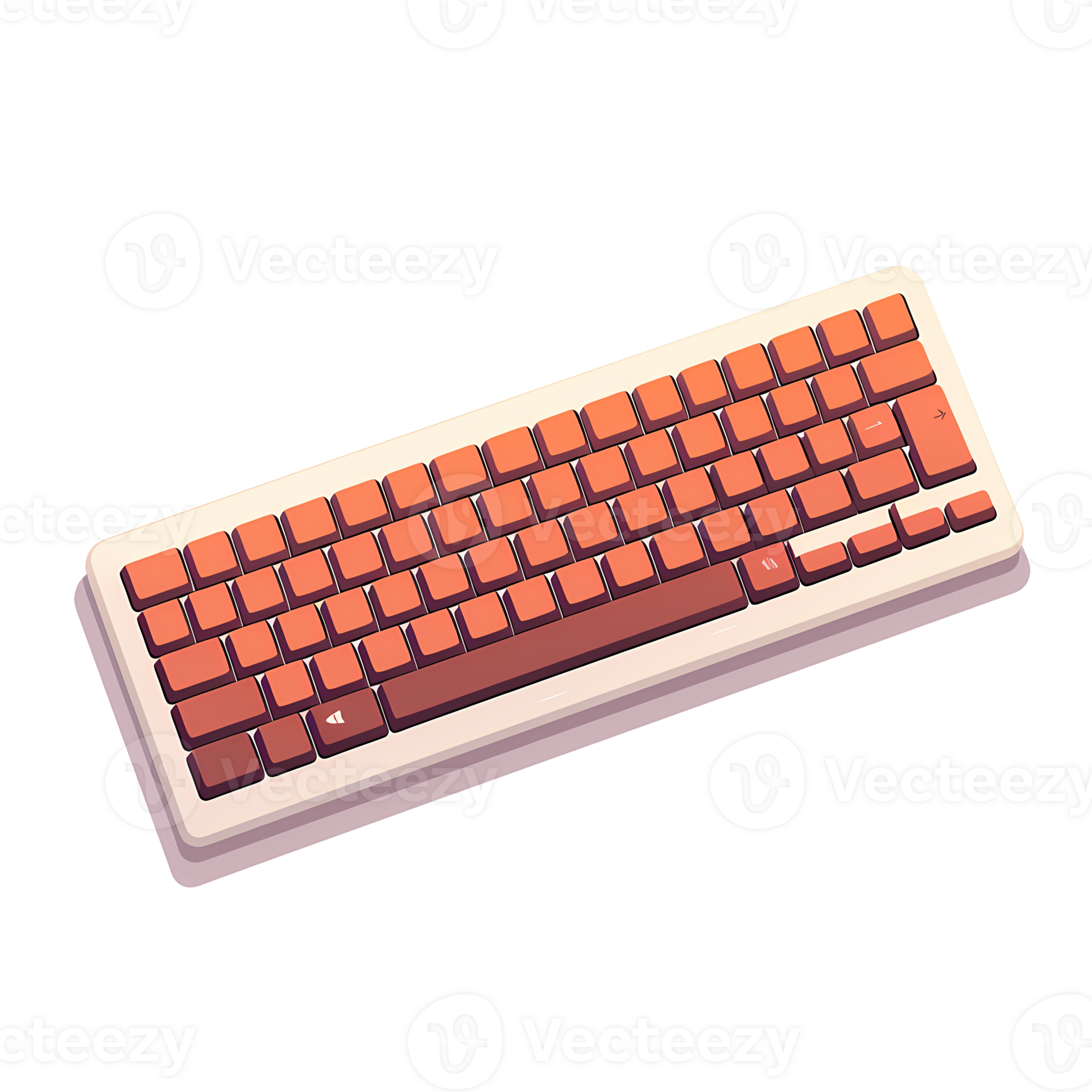 Ai generated computer keyboard on a transparent background 33208823 PNG
