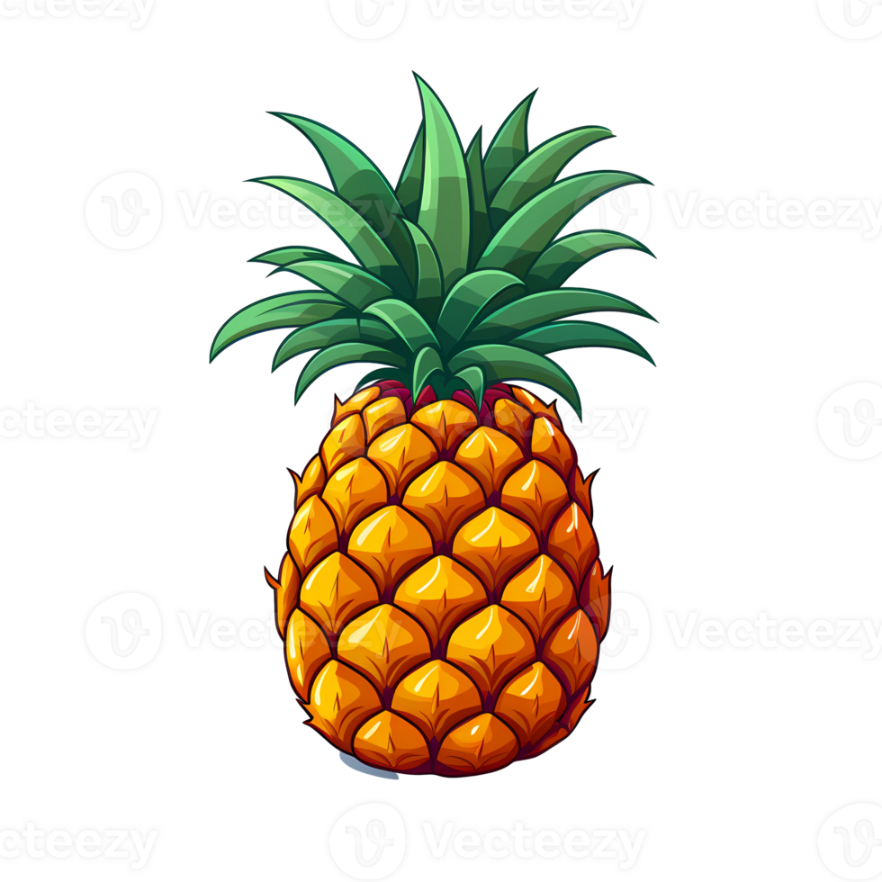Ai Generated Pineapple Cartoon Illustration Transparent Background ai-generated-pineapple-cartoon-illustration-transparent-background