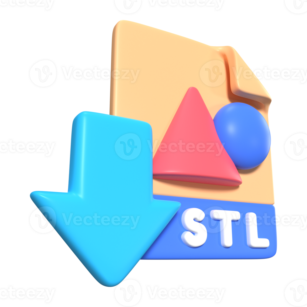 Stl Download 3d Illustration Icon 33211362 Png