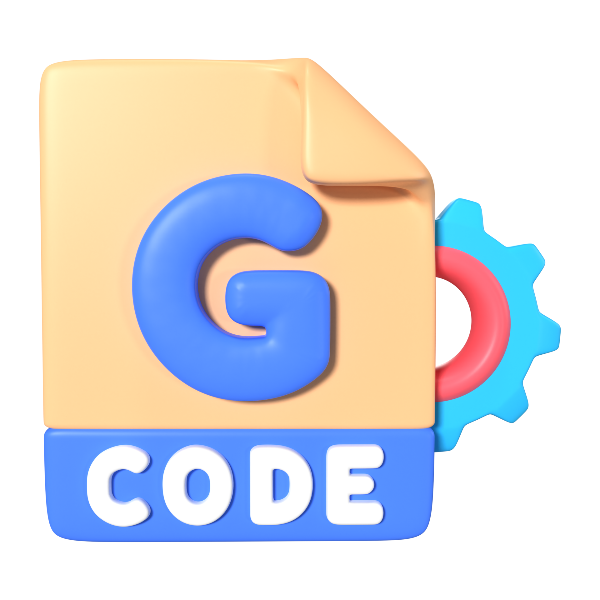 G Code File 3D Illustration Icon 33211364 PNG