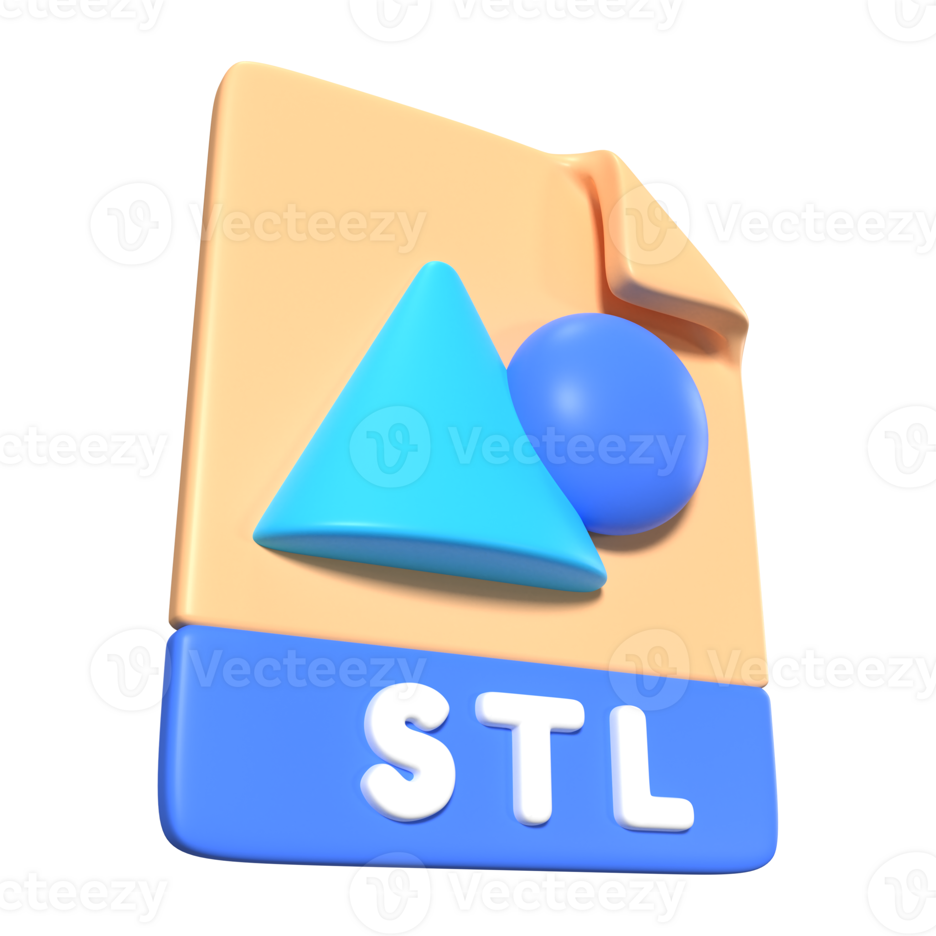 STL File Extension 3D Illustration Icon 33211365 PNG
