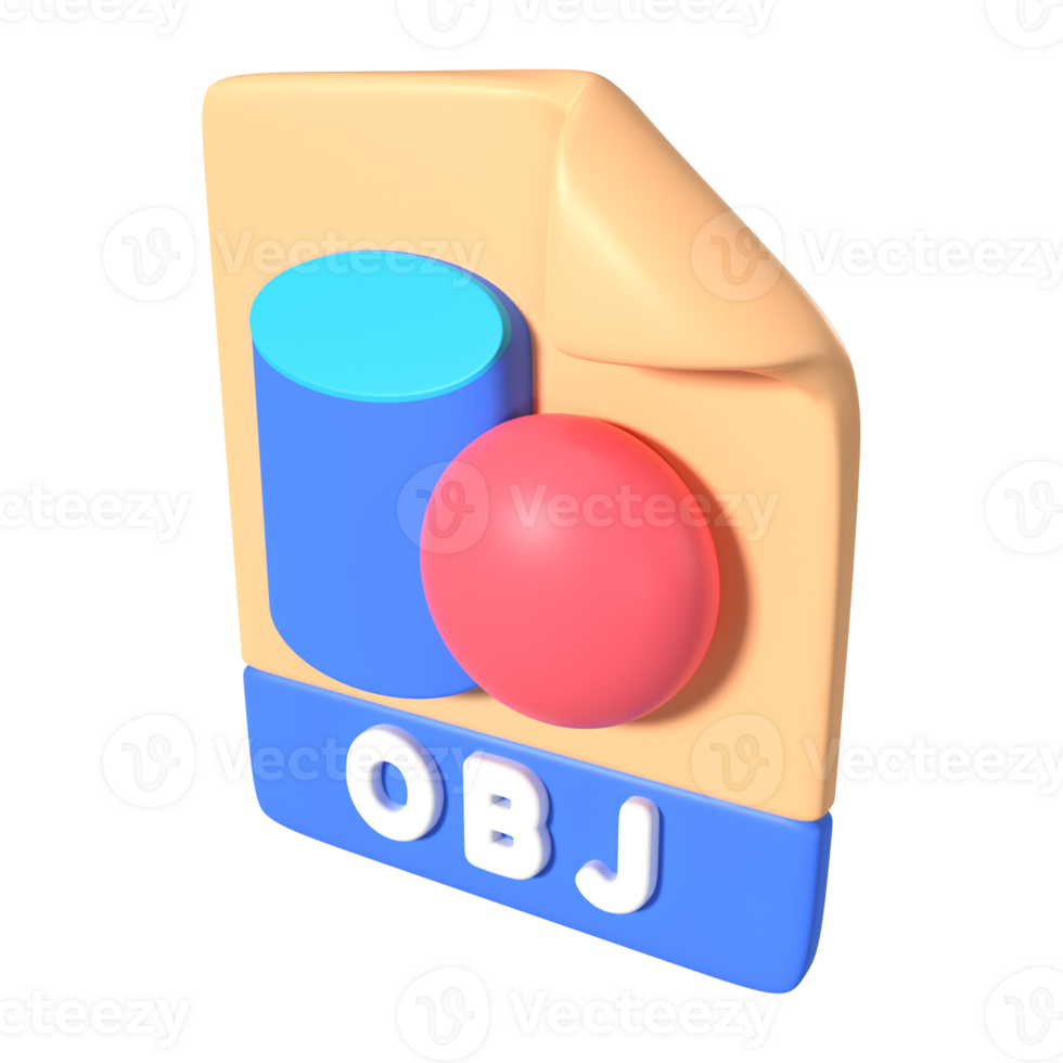 OBJ File Extension 3D Illustration Icon 33211366 PNG OBJ File Extension 3D Illustration Icon 33211366 PNG